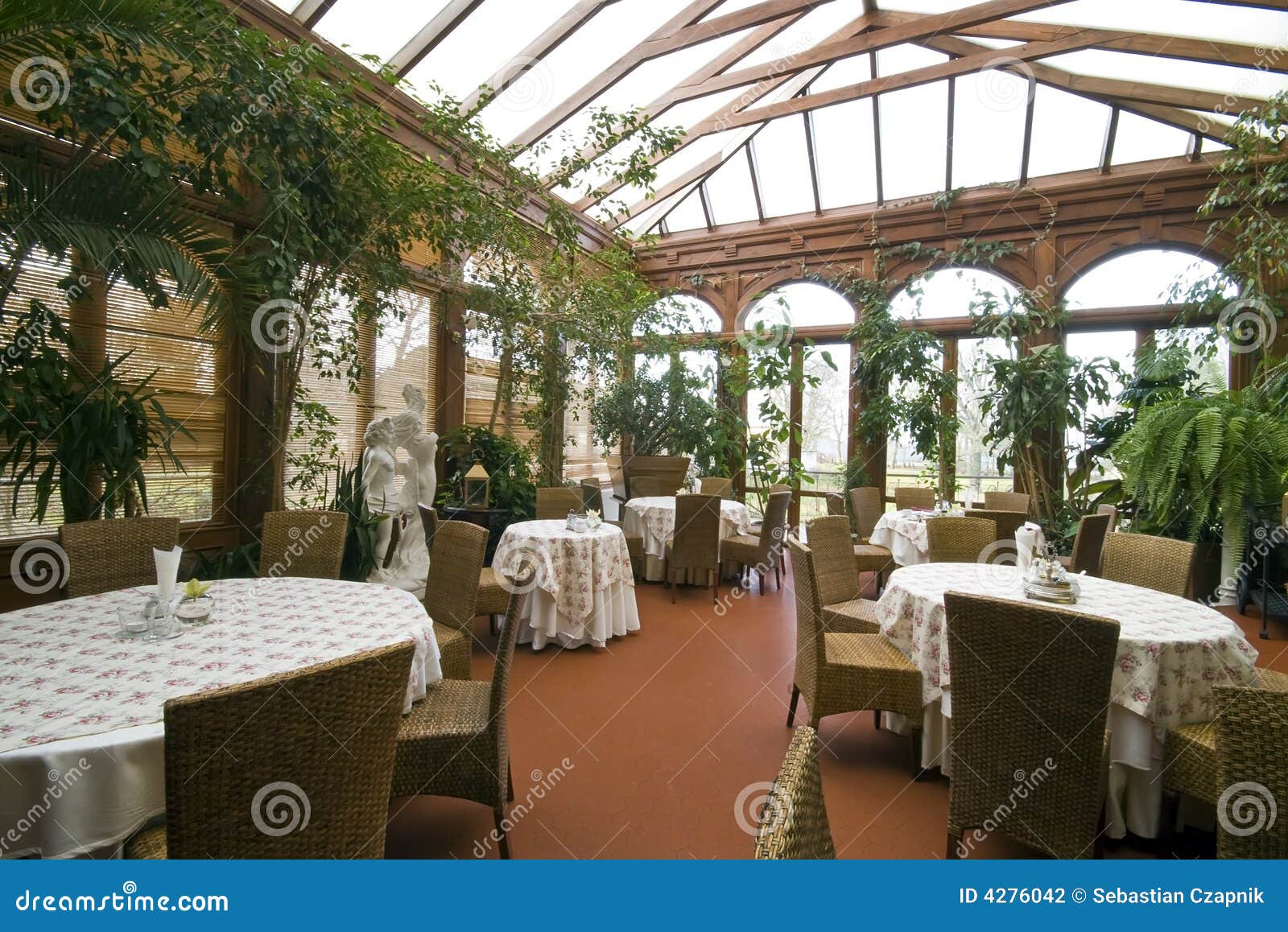 Dining room conservatory stock photo. Image of chairs - 4276042