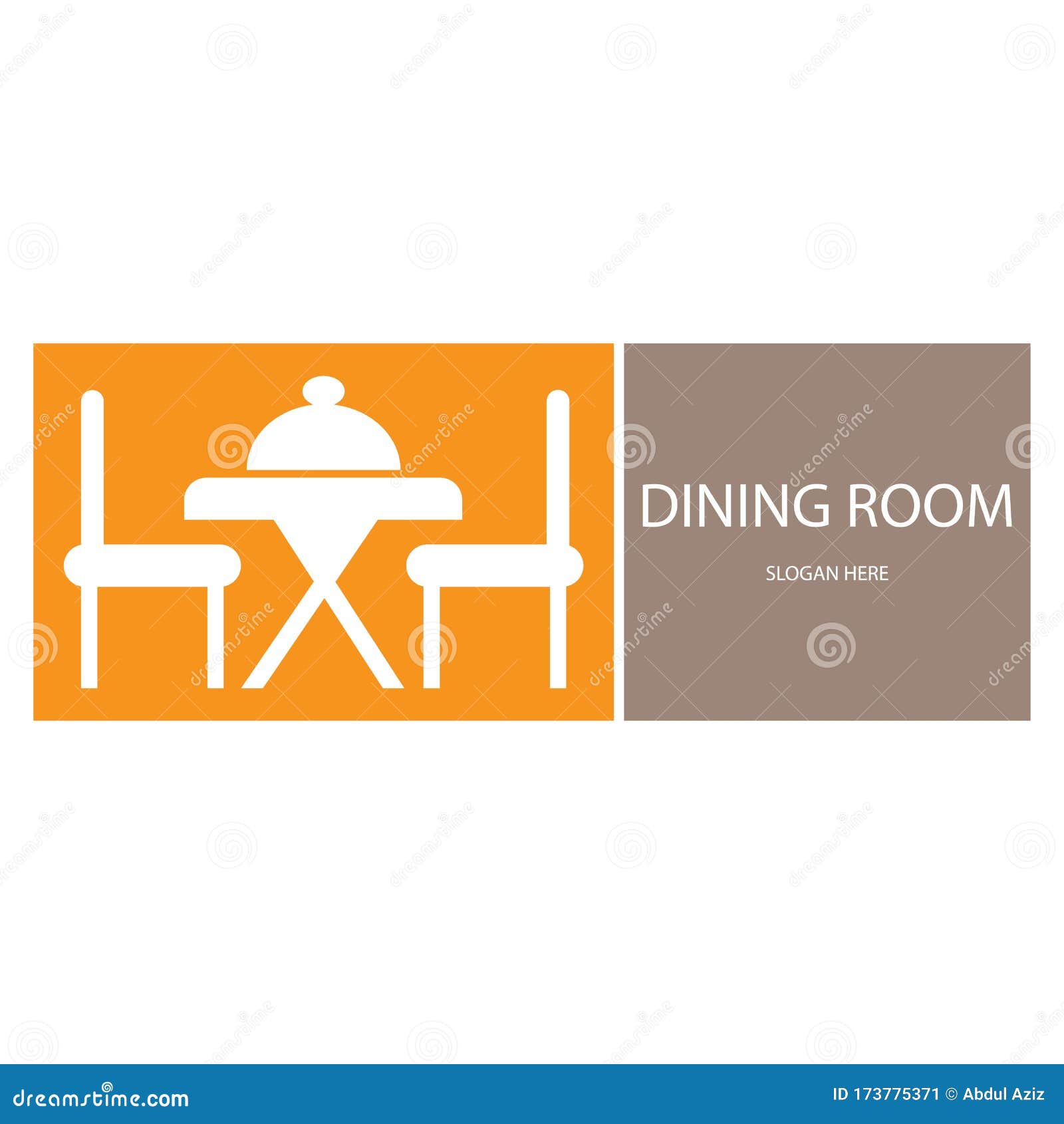 Dining room logo vector stock vector. Illustration of style - 173775371