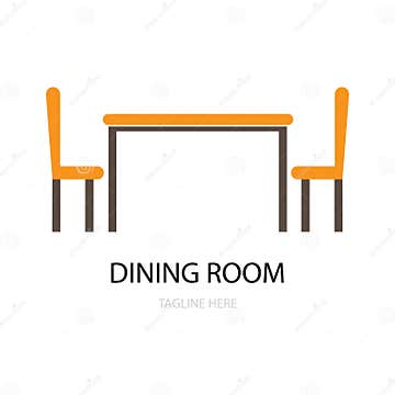 Dining room logo vector stock vector. Illustration of symbol - 173775405