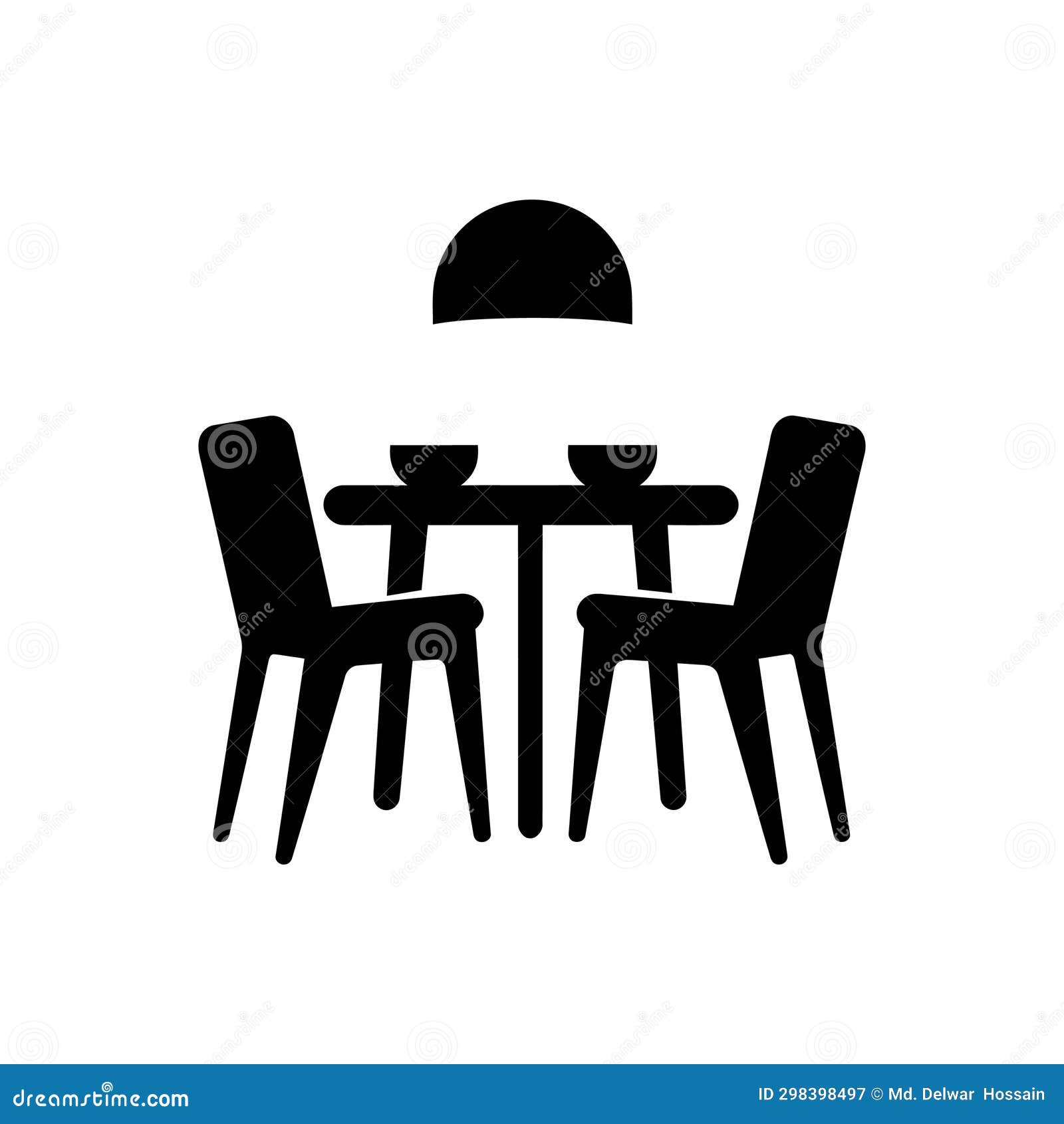 Dining room icon stock vector. Illustration of vector - 298398497