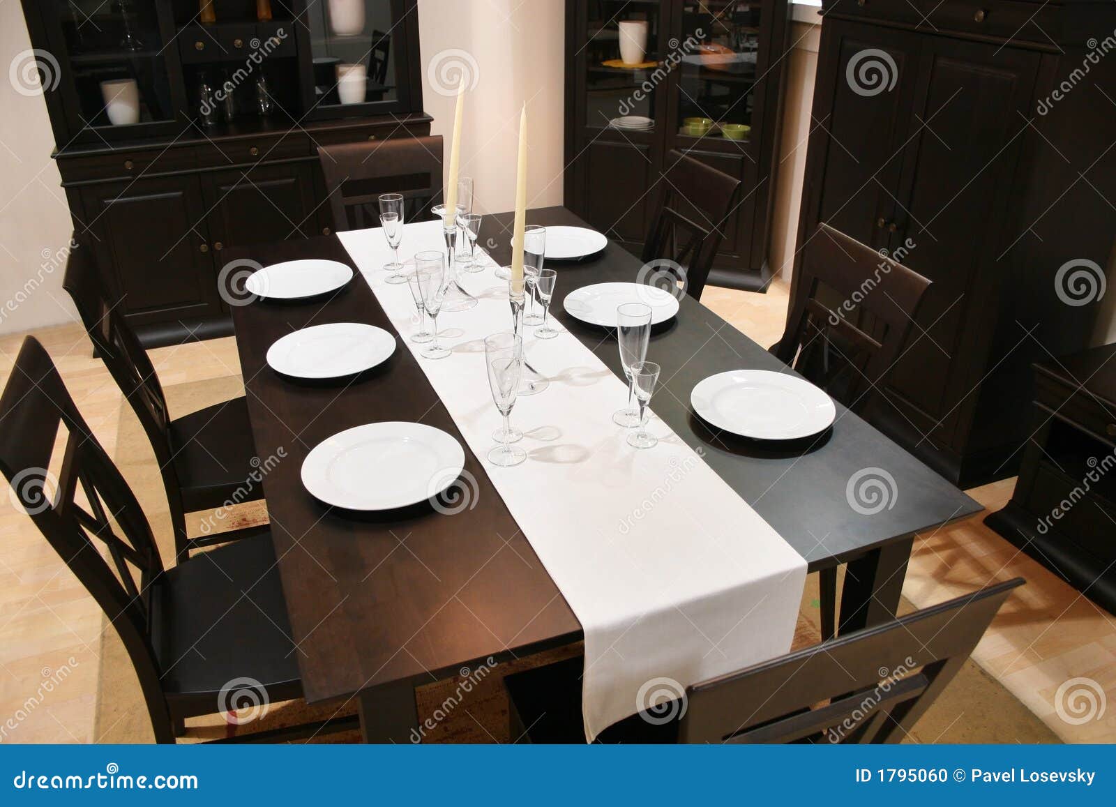 Dining room interior 2 stock photo. Image of house, decor - 1795060