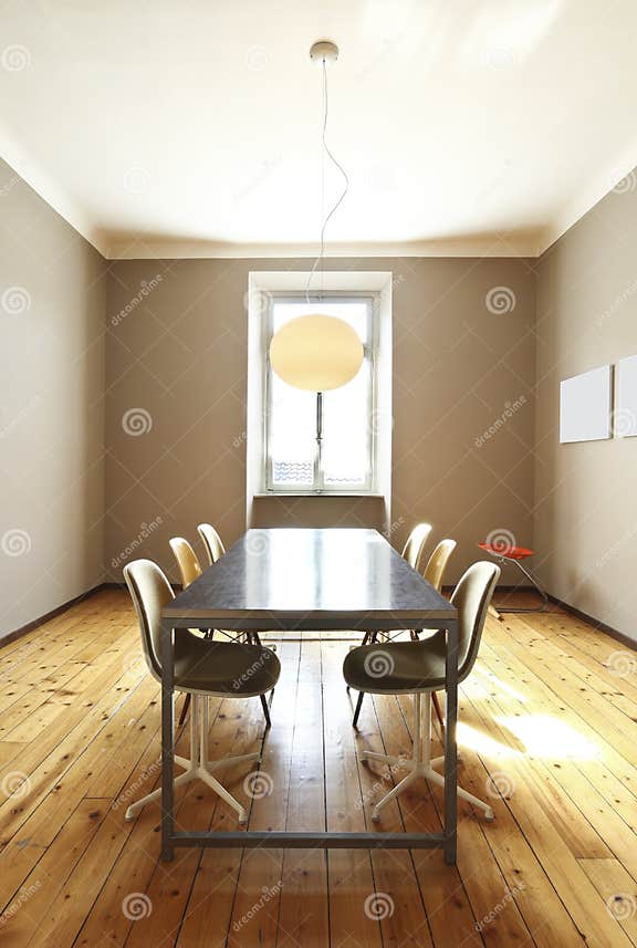Dining room in retro style stock photo. Image of design - 19870176