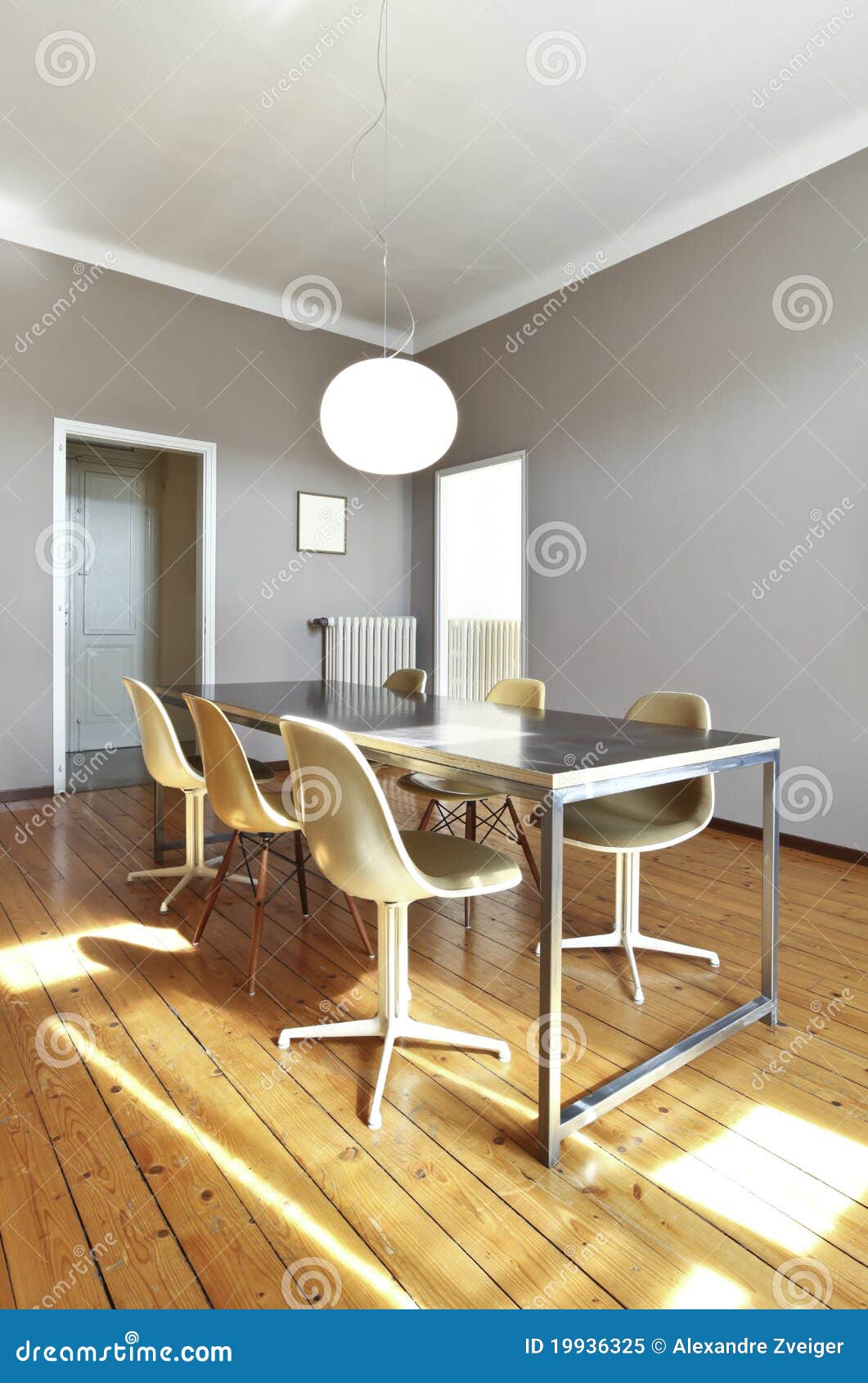 Dining room in retro style stock image. Image of habitation - 19936325