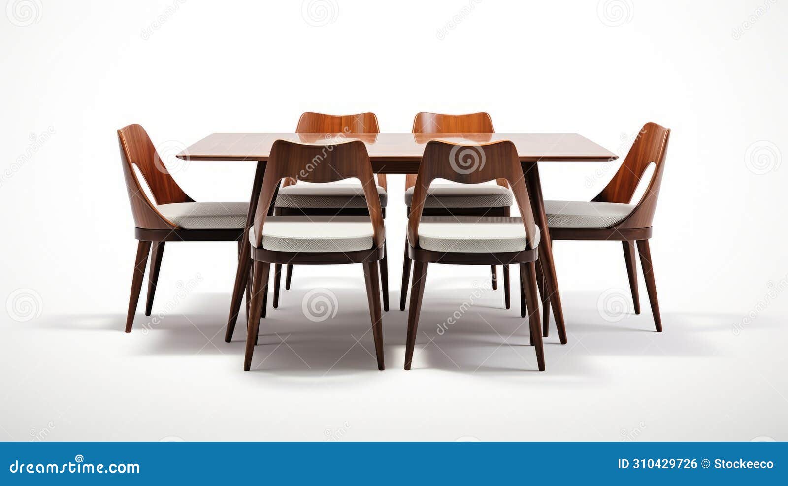 High Quality Dining Set Isolated on White Background Stock Illustration ...