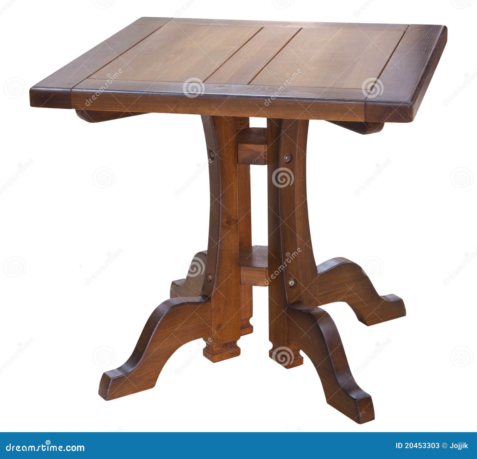 Dining Square Table Isolated on White Stock Image - Image of furniture ...