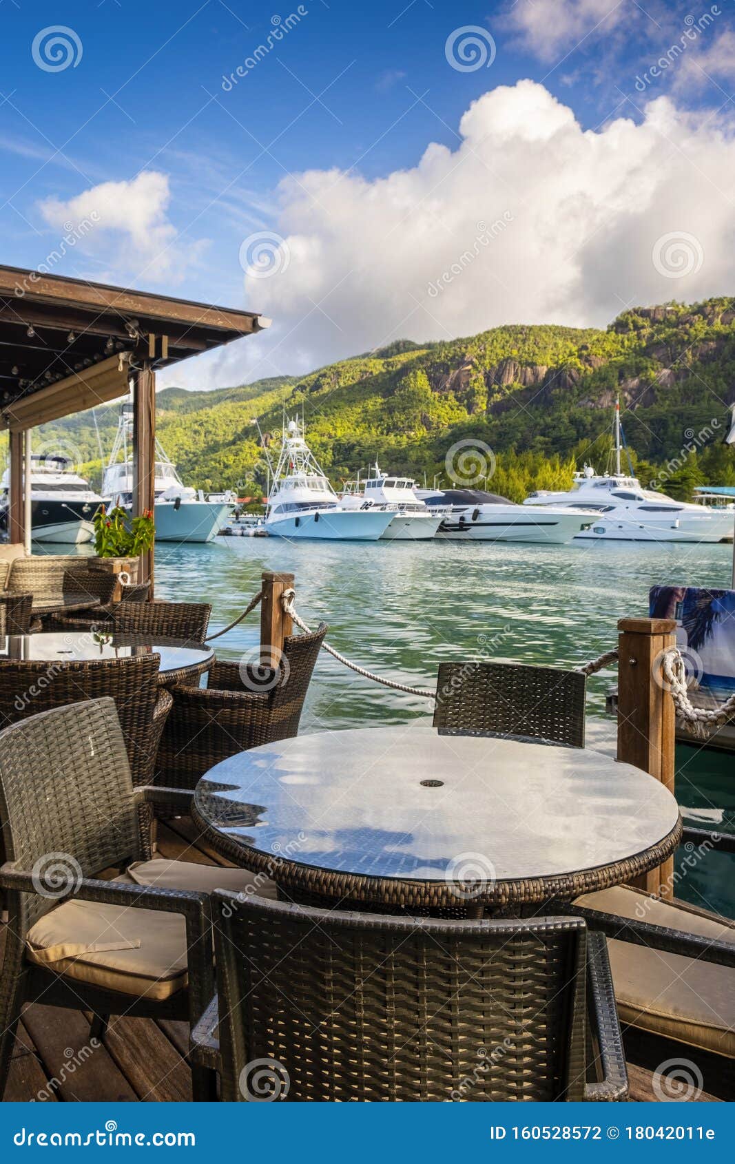 Dining Table and Chairs at Small Restaurant Decking by Marina of Eden ...