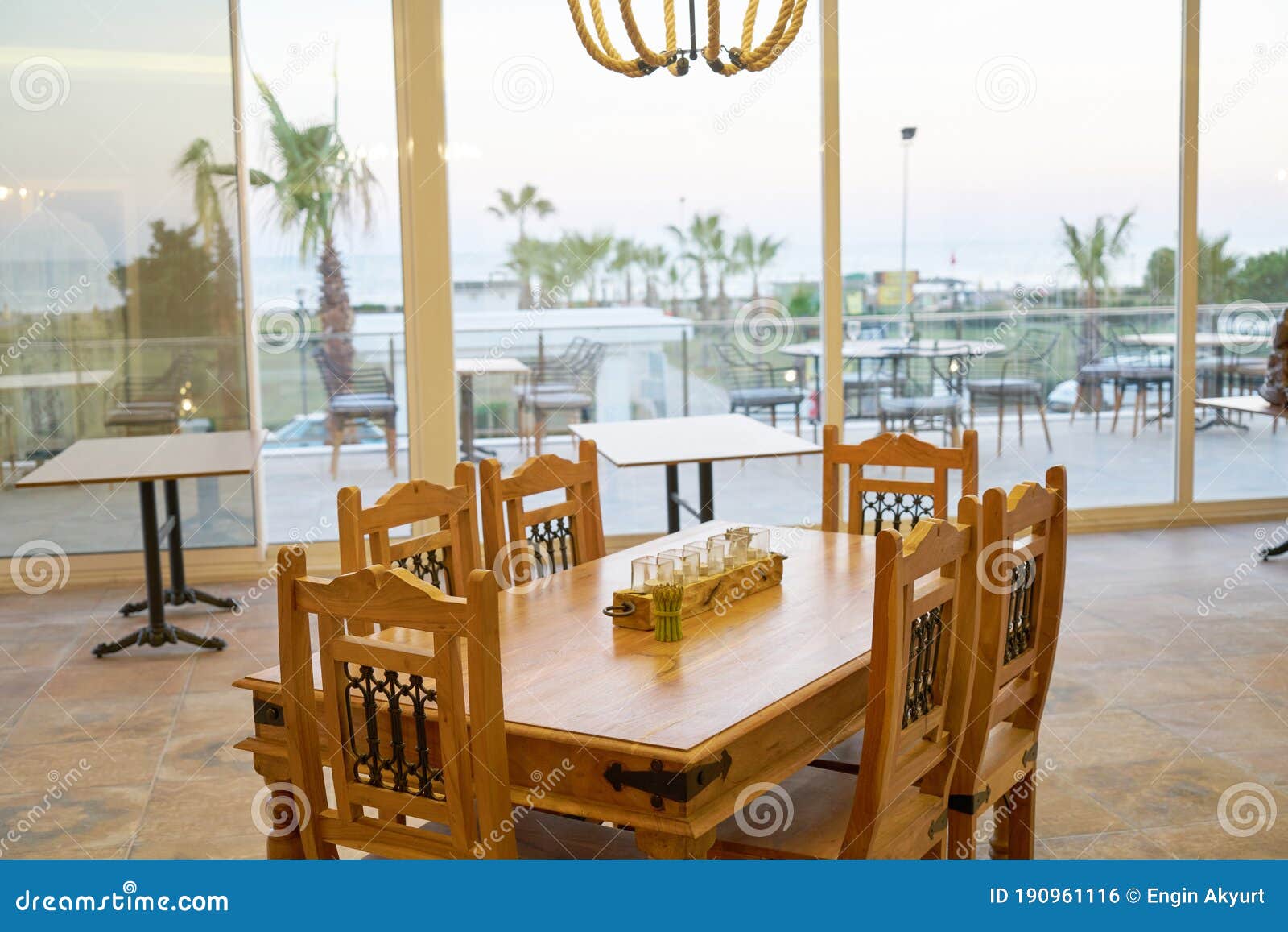 Dining table and chairs stock photo. Image of house - 190961116