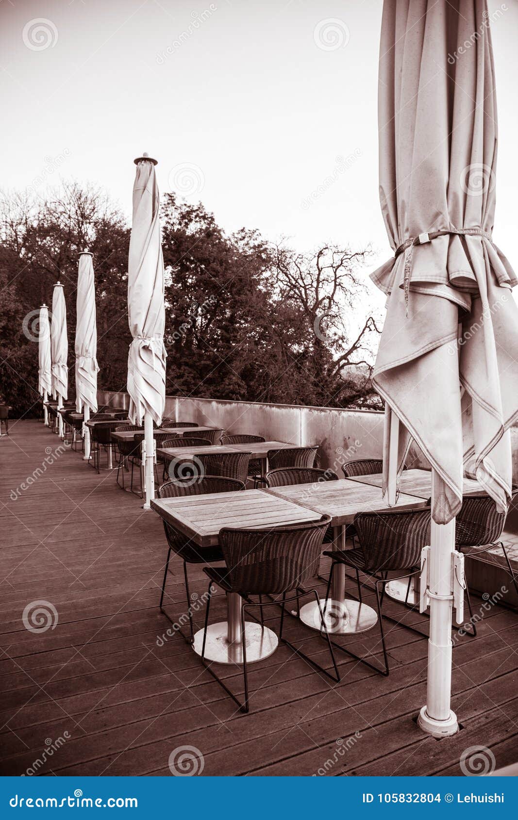 Dining Table on City Terrace Stock Photo - Image of horizon, industry ...