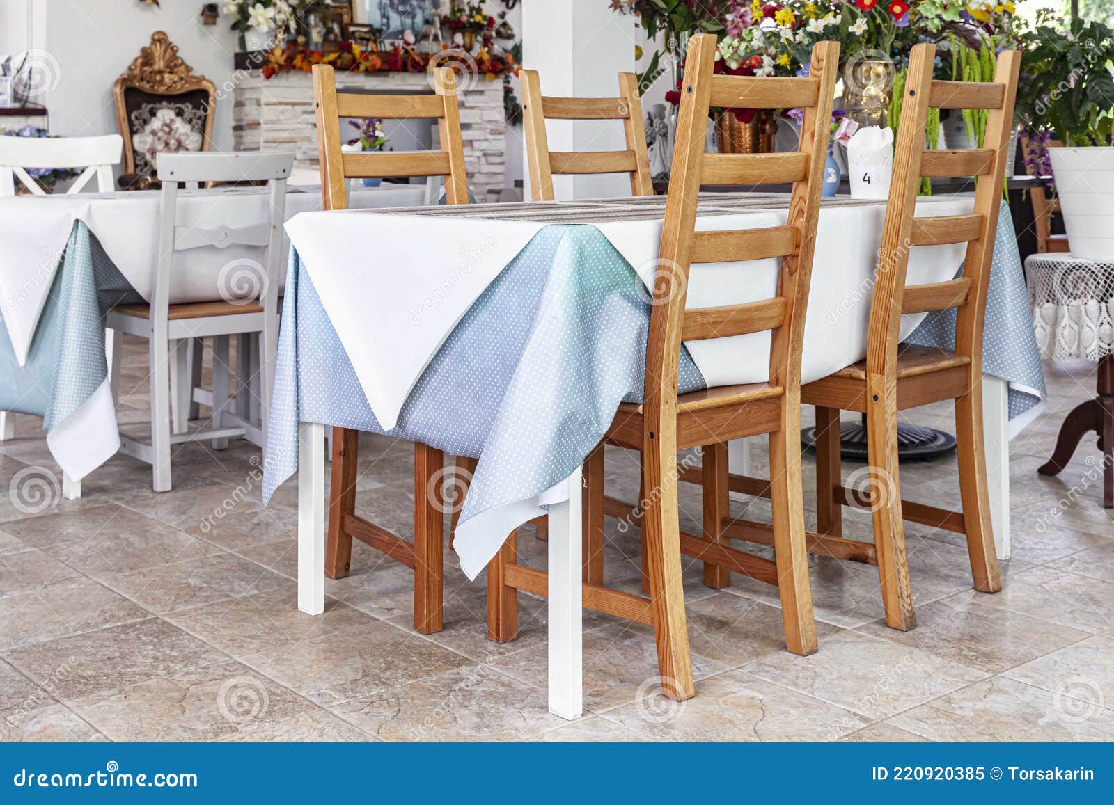 Dining Table in an Elegant Restaurant Stock Image - Image of reflection ...