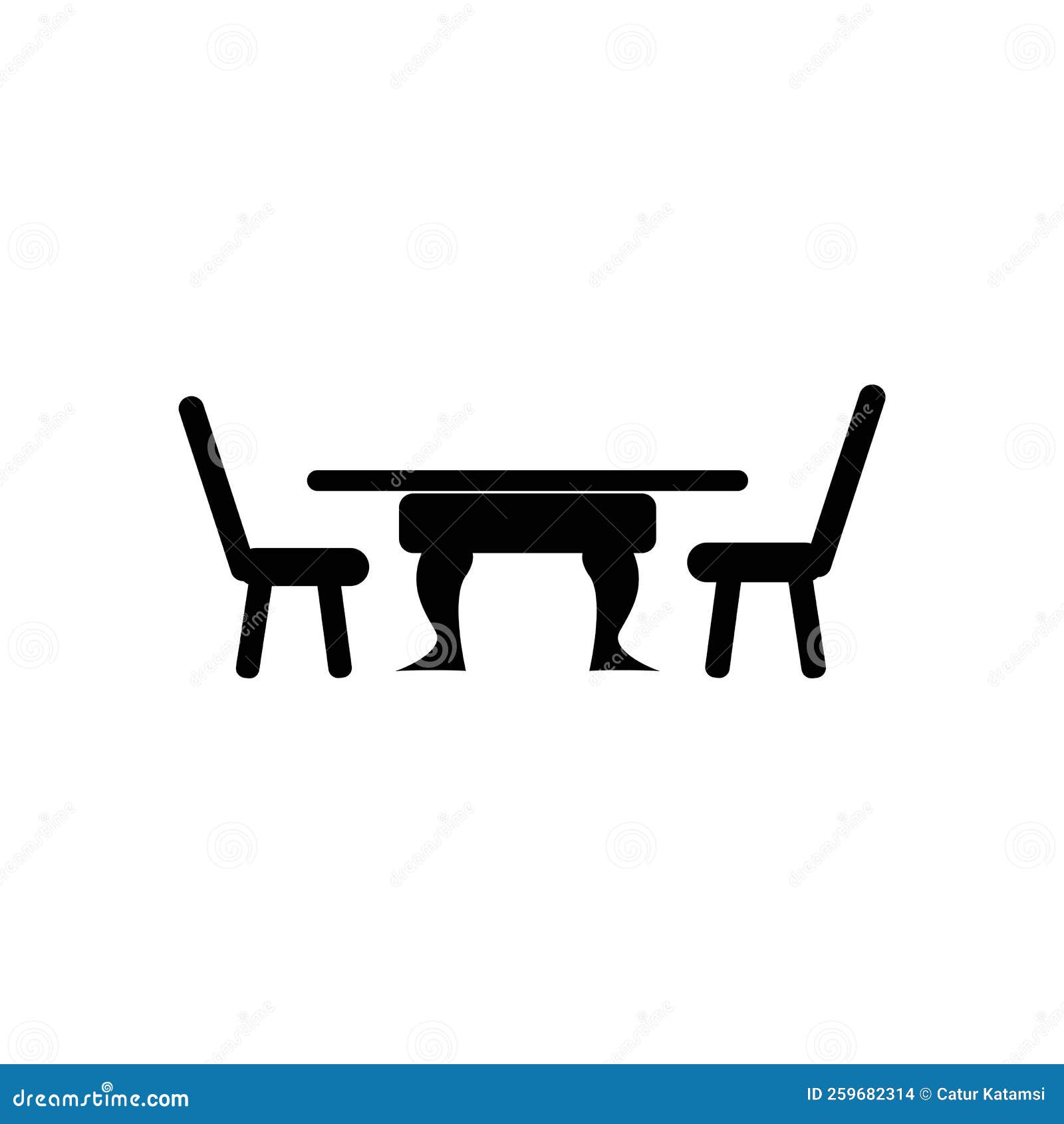 Dining table icon design stock illustration. Illustration of sign ...