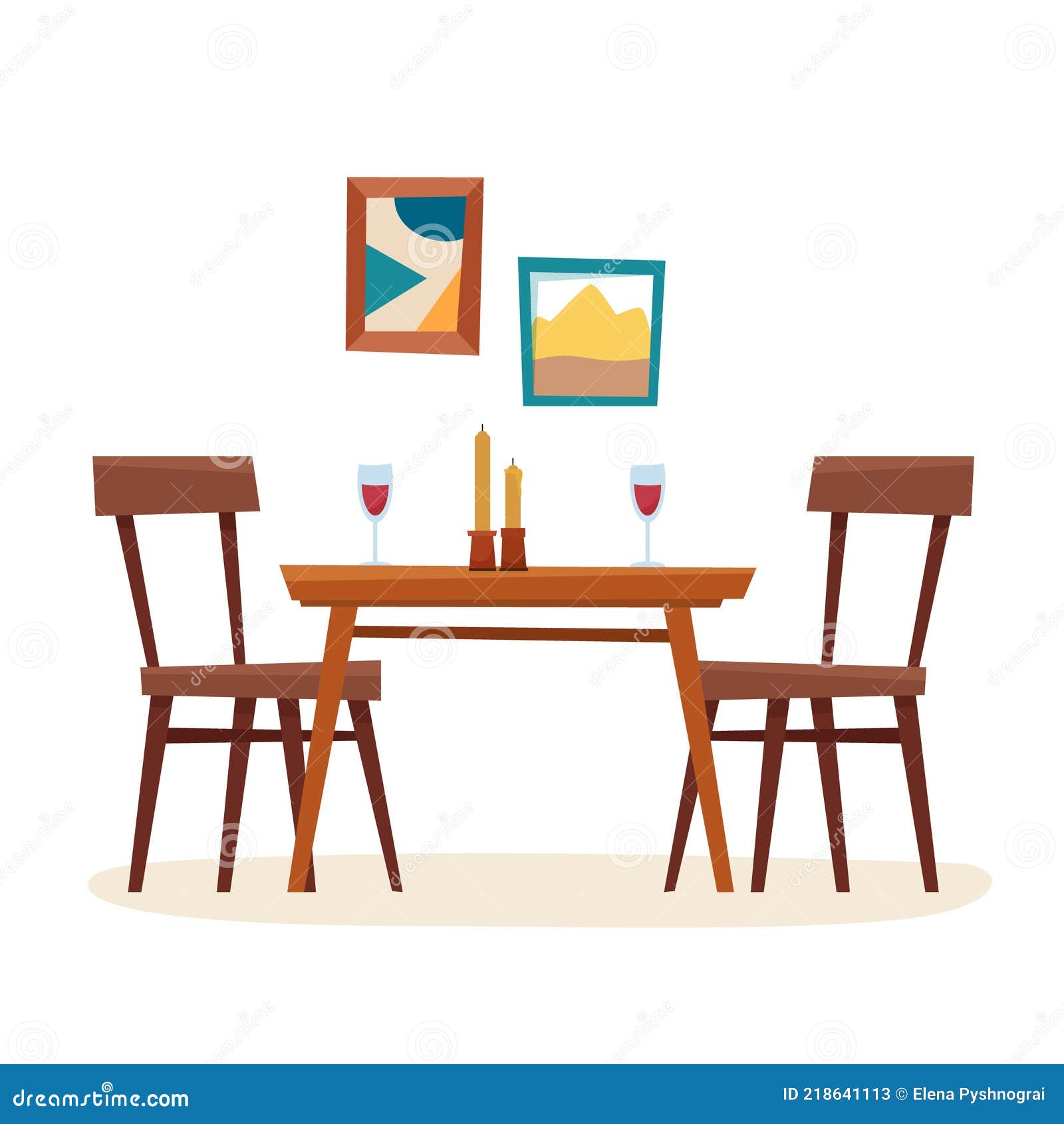 Cartoon Dining Room Table