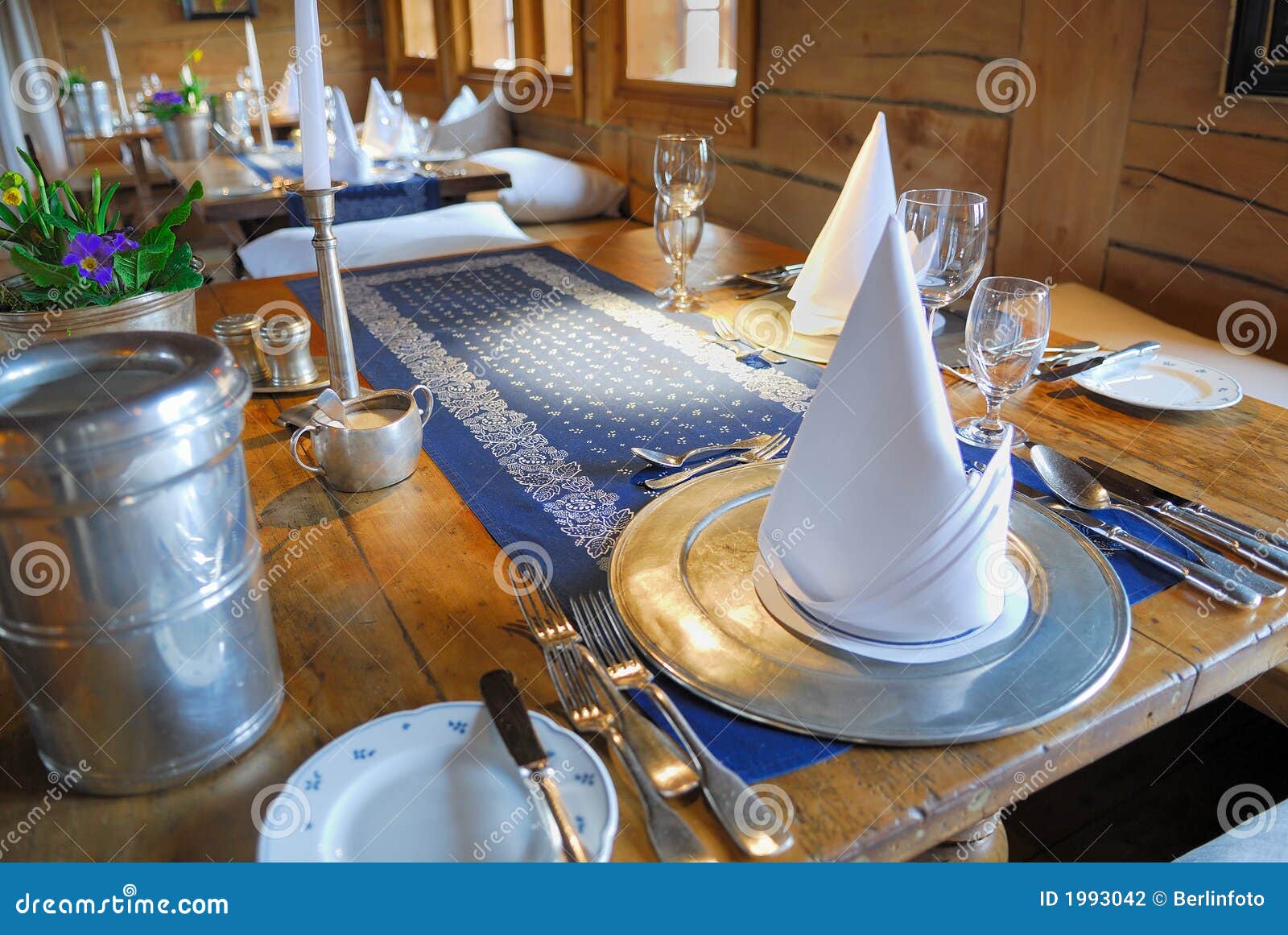 Dining table set stock photo. Image of furniture, decoration - 1993042