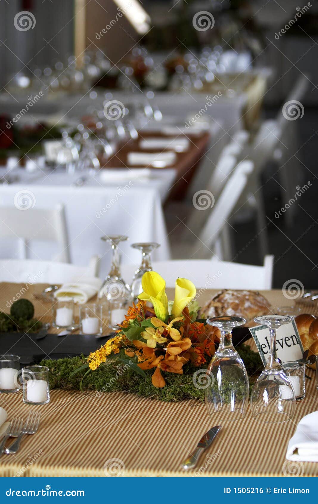 Dining Table Set for a Wedding or Corporate Event Stock Photo - Image ...
