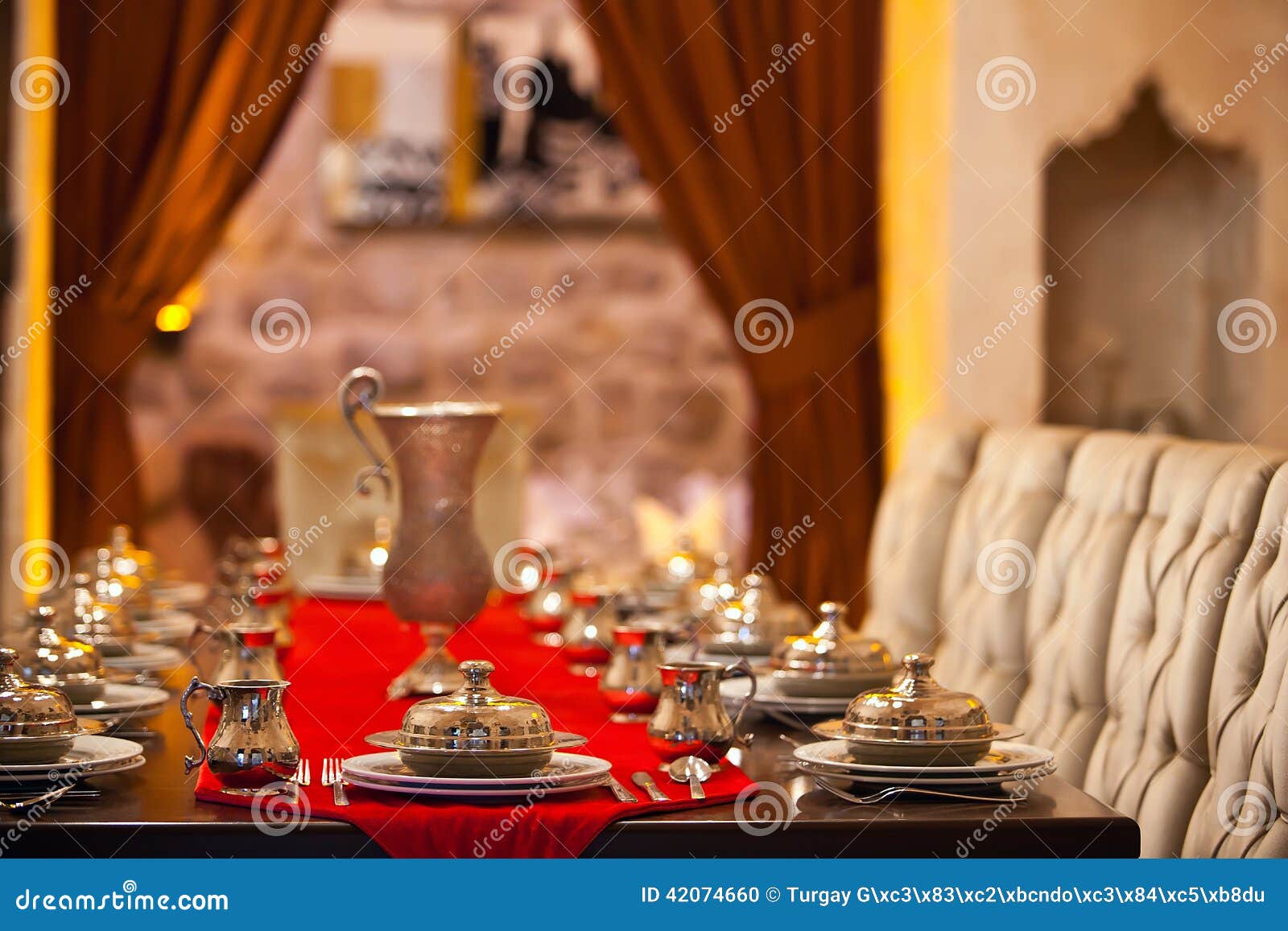 Dining Table Setting stock photo. Image of home, elegance - 42074660