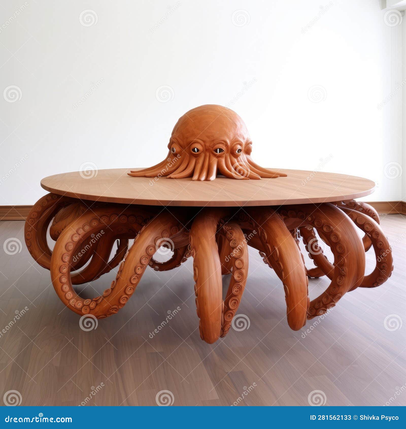 A Dining Table in Shape of a Octopus Image Generative AI Stock ...
