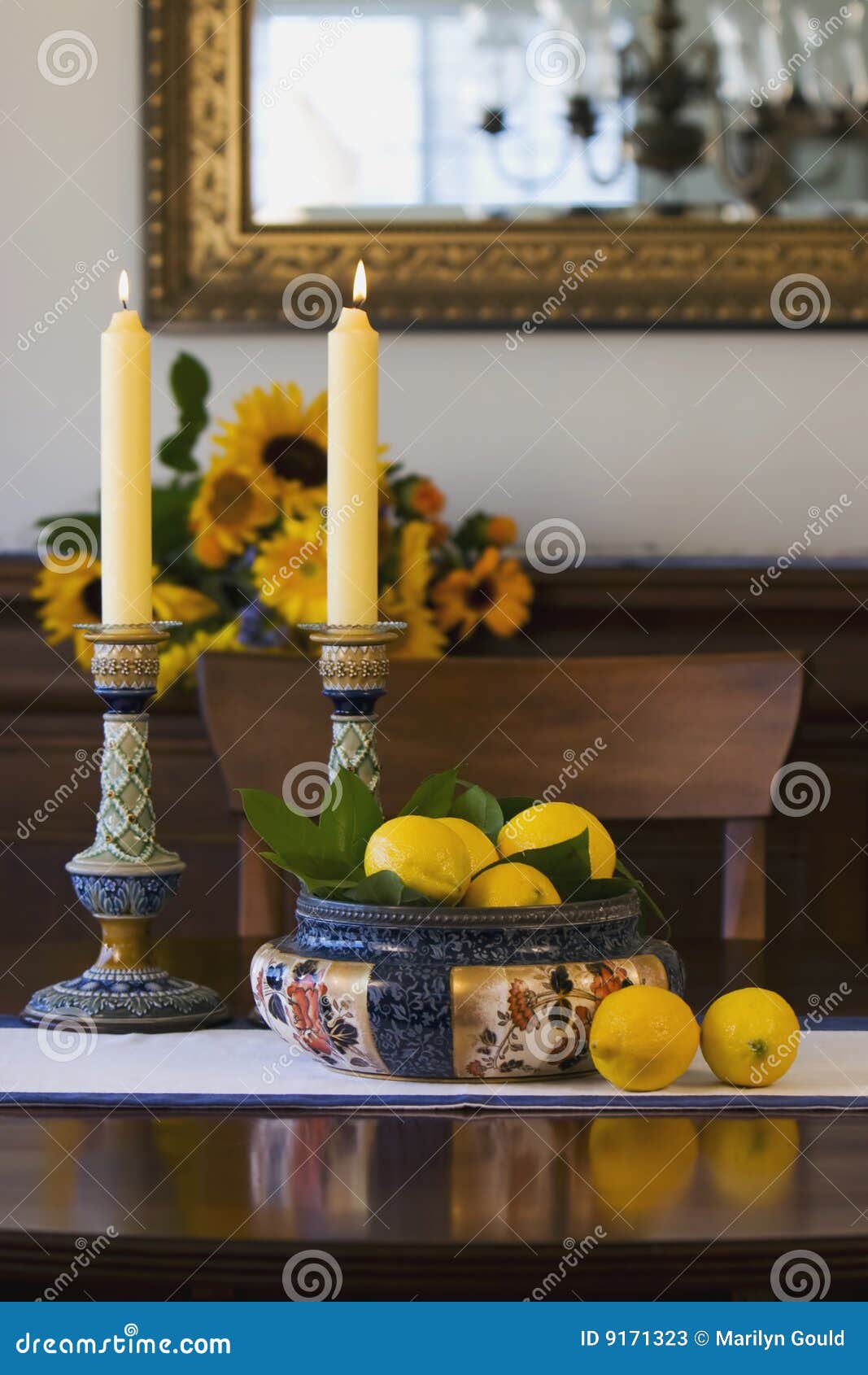 Dining table still life stock image. Image of citrus, home - 9171323