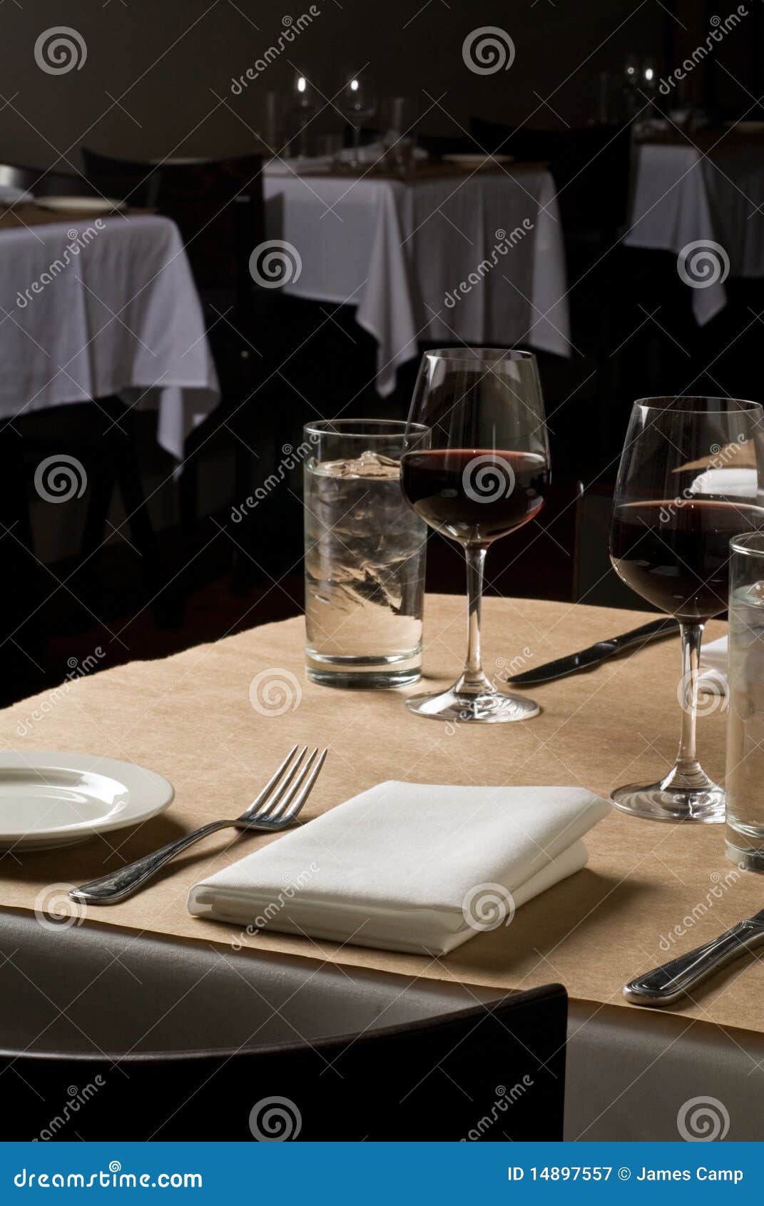 Dining table for two stock image. Image of dark, water - 14897557