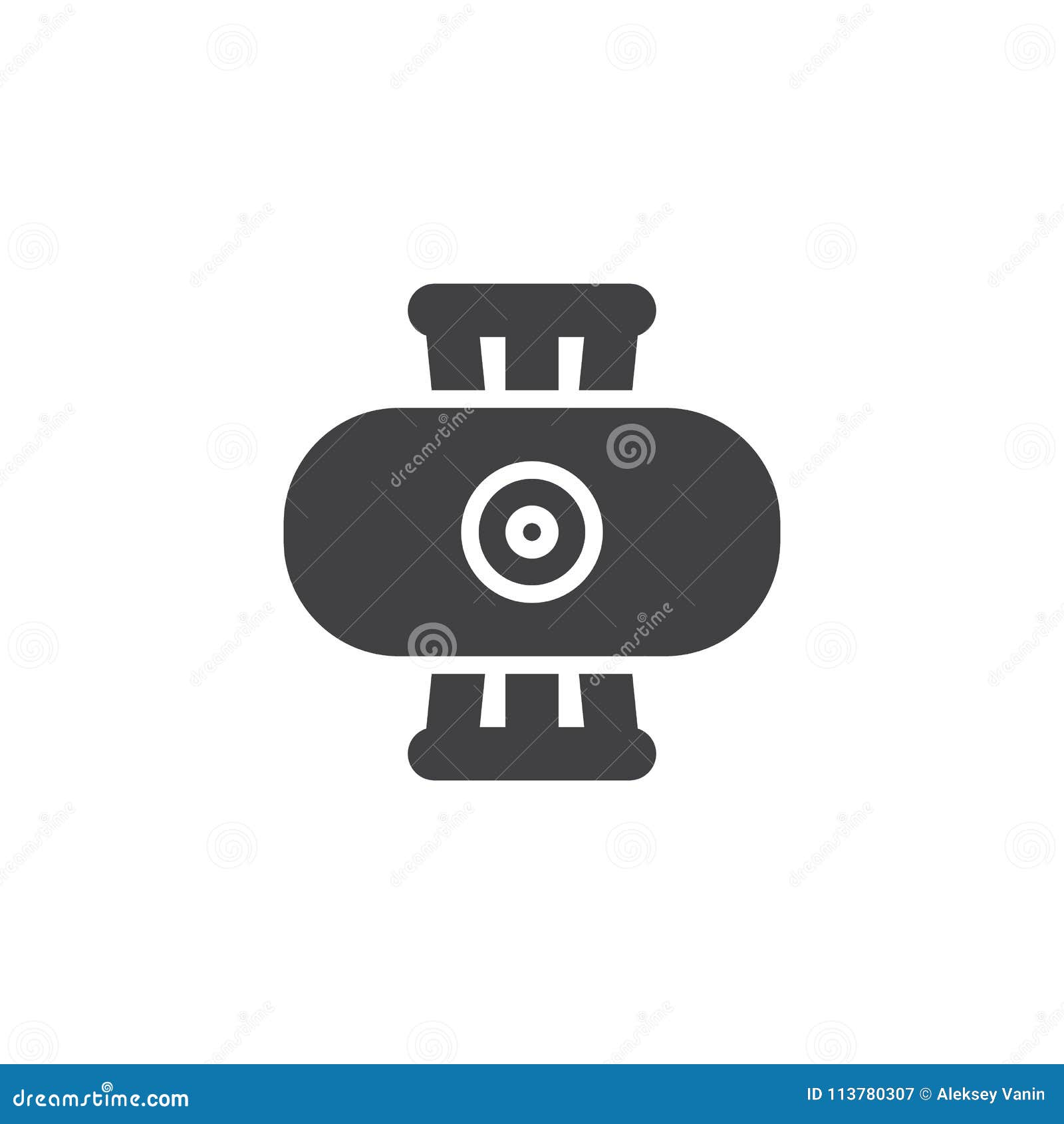 Dining Table and Two Chairs Top View Vector Icon Stock Vector ...