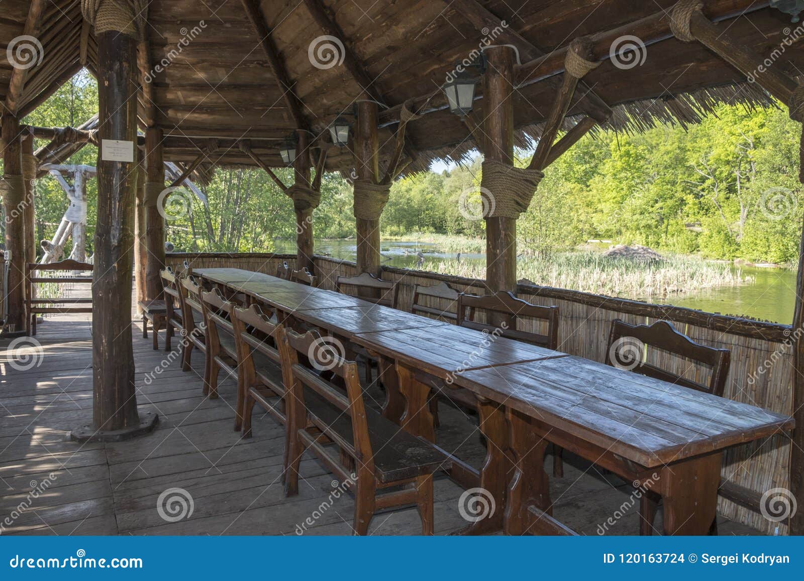 Dining Table Under a Canopy Stock Photo - Image of room, summer: 120163724