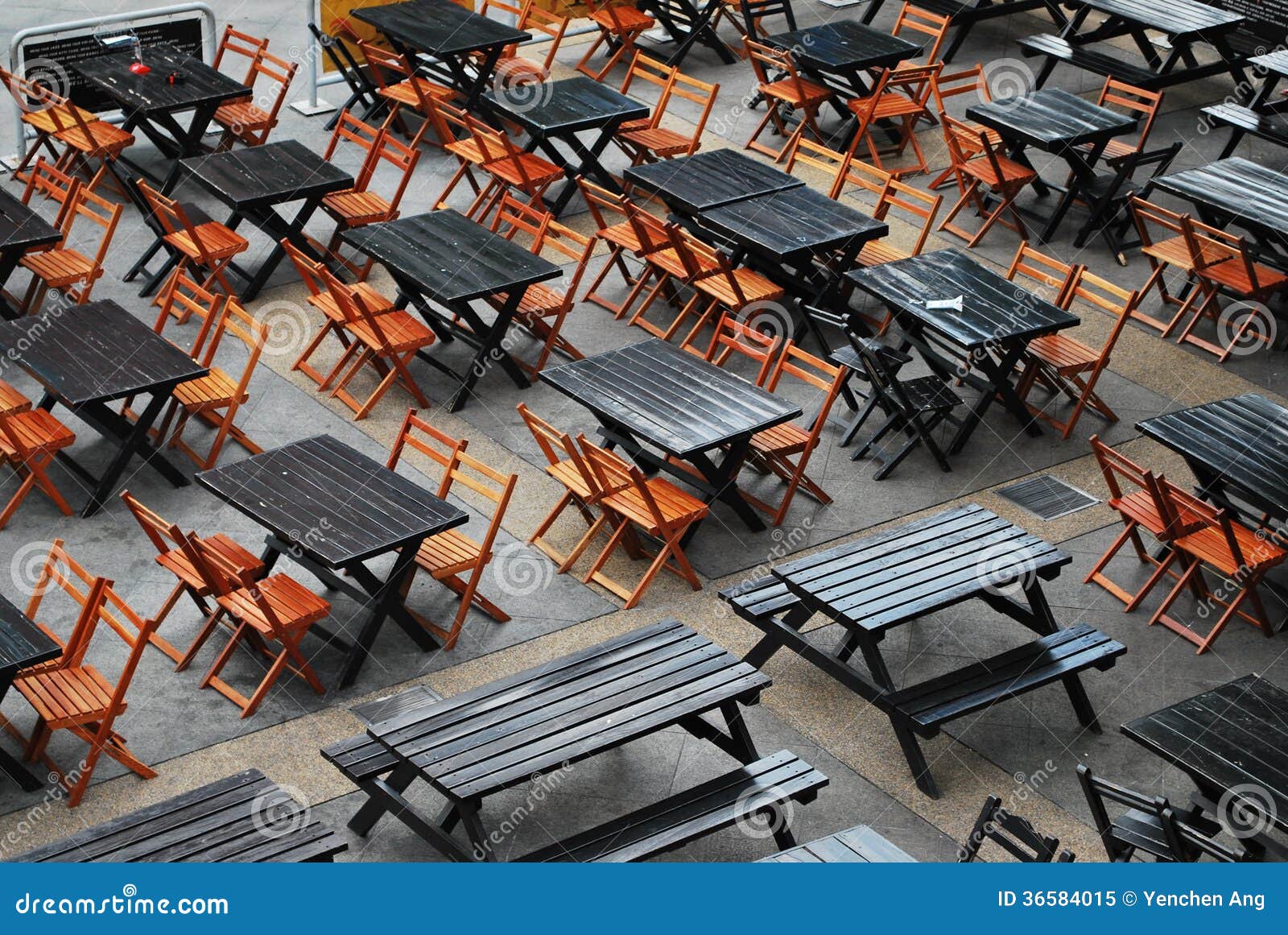 Dining Tables stock image. Image of tables, empty, curve - 36584015