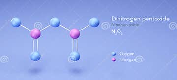 Dinitrogen Pentoxide, Molecular Structures, Nitrogen Oxide, 3d Model ...