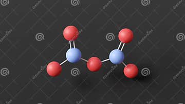 Dinitrogen Pentoxide Molecule, Molecular Structure, Binary Nitrogen ...
