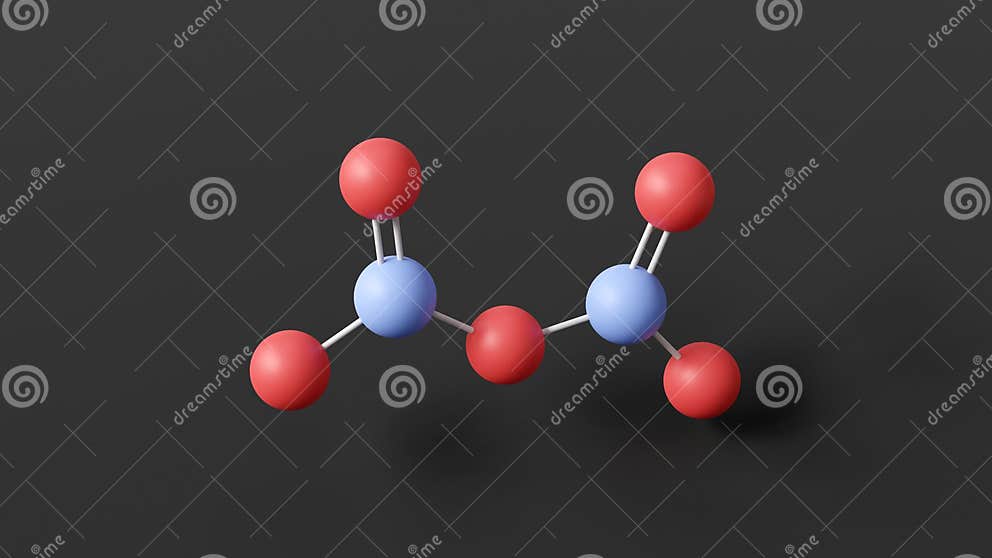 Dinitrogen Pentoxide Molecule, Molecular Structure, Binary Nitrogen ...