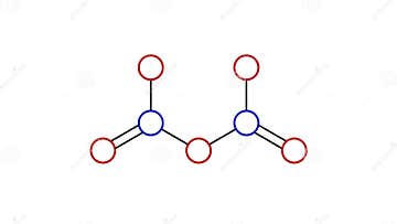 Dinitrogen Pentoxide Molecule, Structural Chemical Formula, Ball-and ...
