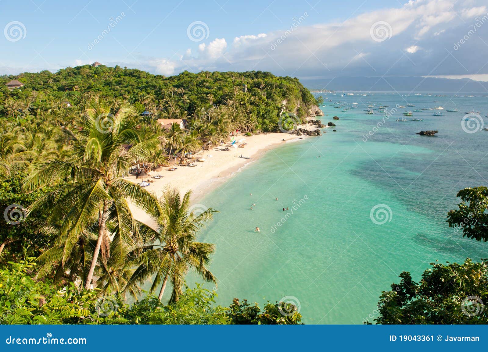 Diniwid Strand, Boracay-Insel, Philippinen Stockbild - Bild von sonnig ...
