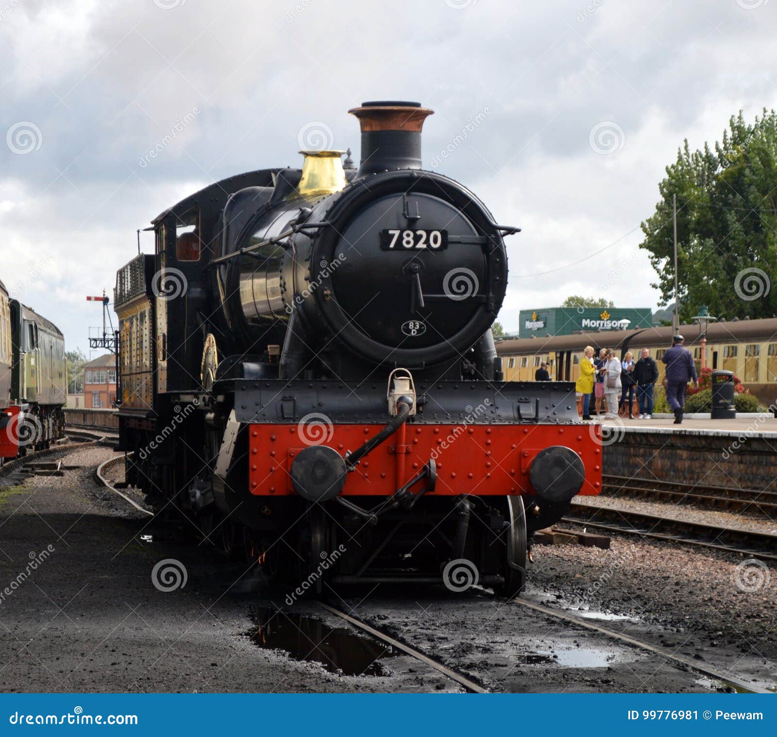 Steam Engine - Dinmore Manor - West Somerset Railway Editorial Photo ...
