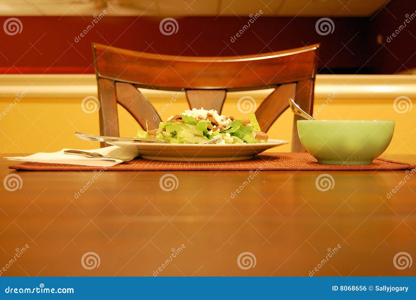 Dinner from Across the Table Stock Photo - Image of table, meal: 8068656