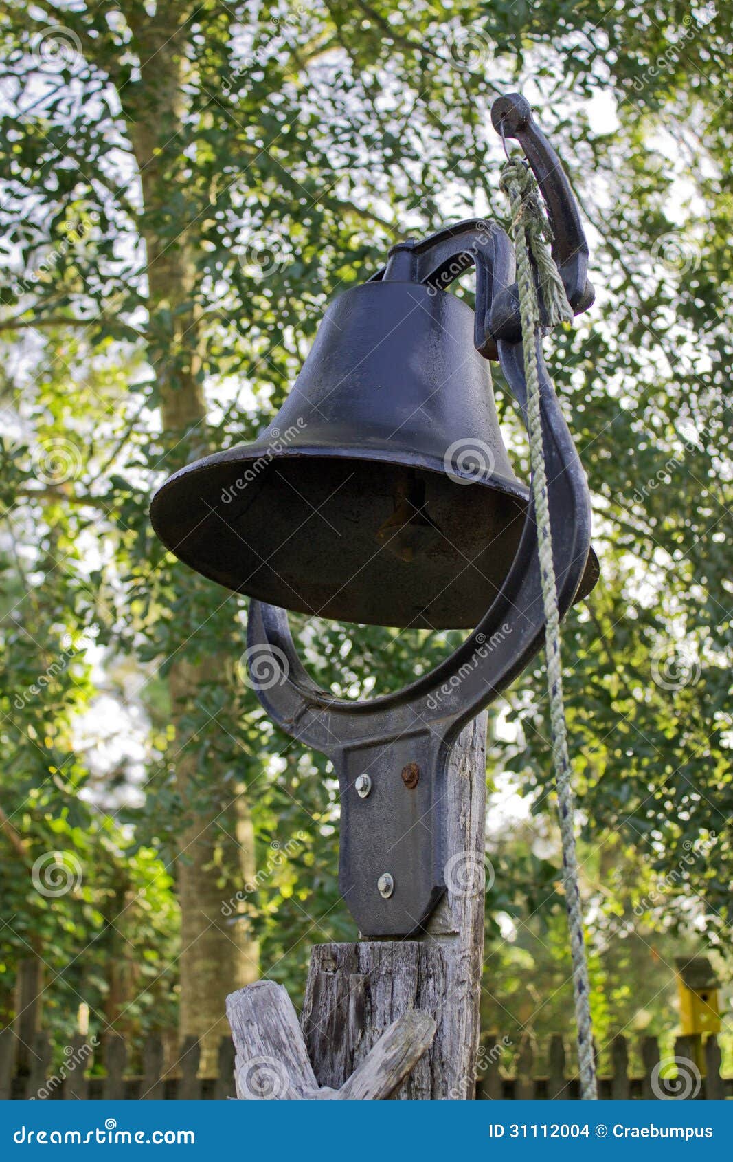 Dinner bell stock photo. Image of post, ring, dinner - 31112004