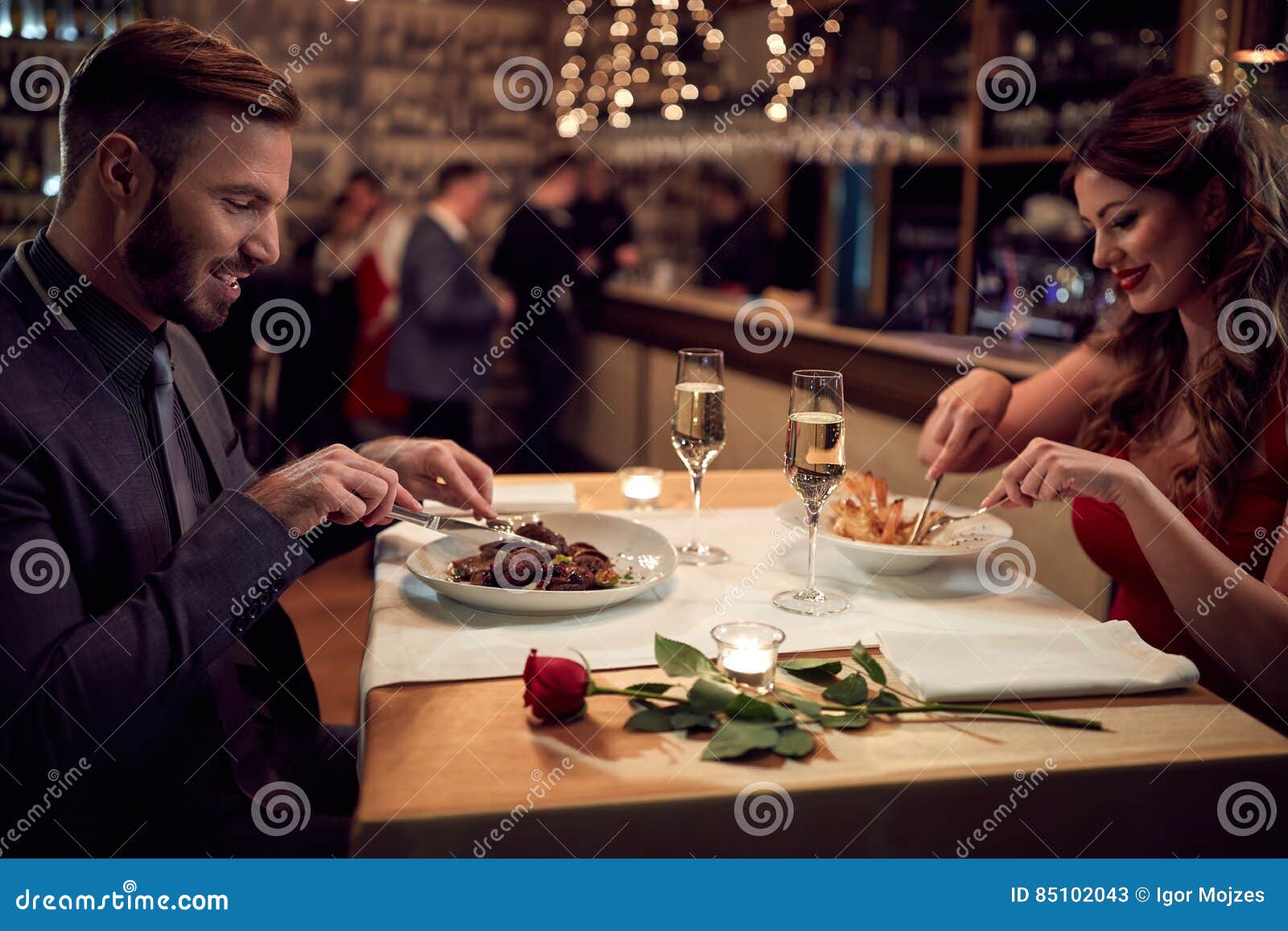 Dinner for couple-concept stock image. Image of eating - 85102043
