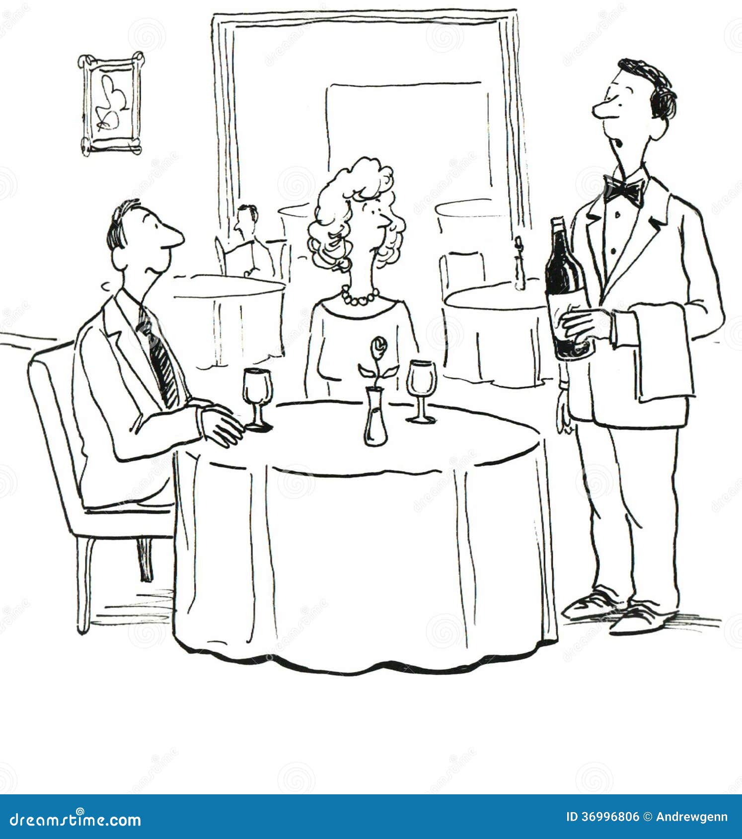 Cartoon Fancy Dinner