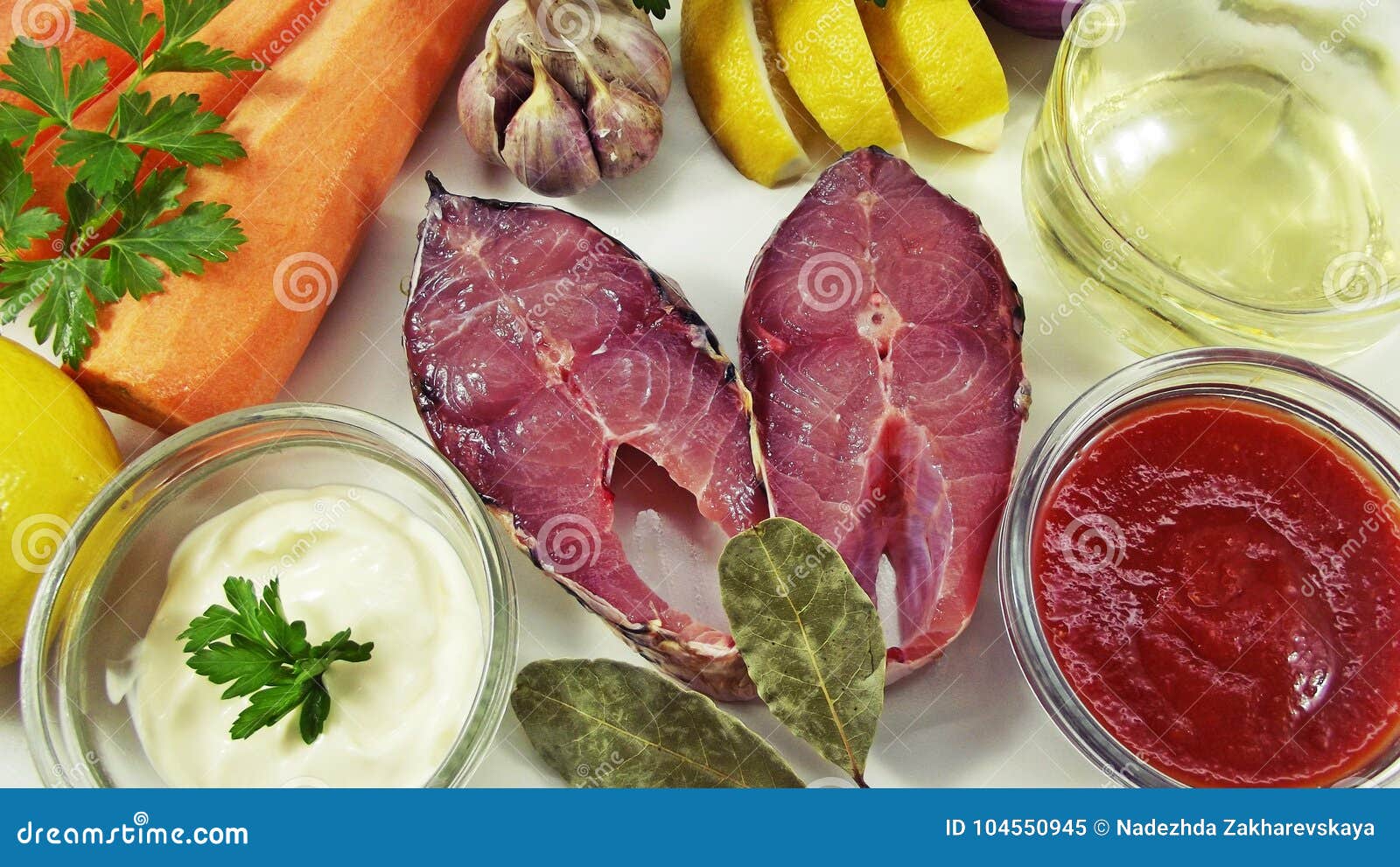 Fish carp. stock image. Image of steak, delicious, carp - 104550945