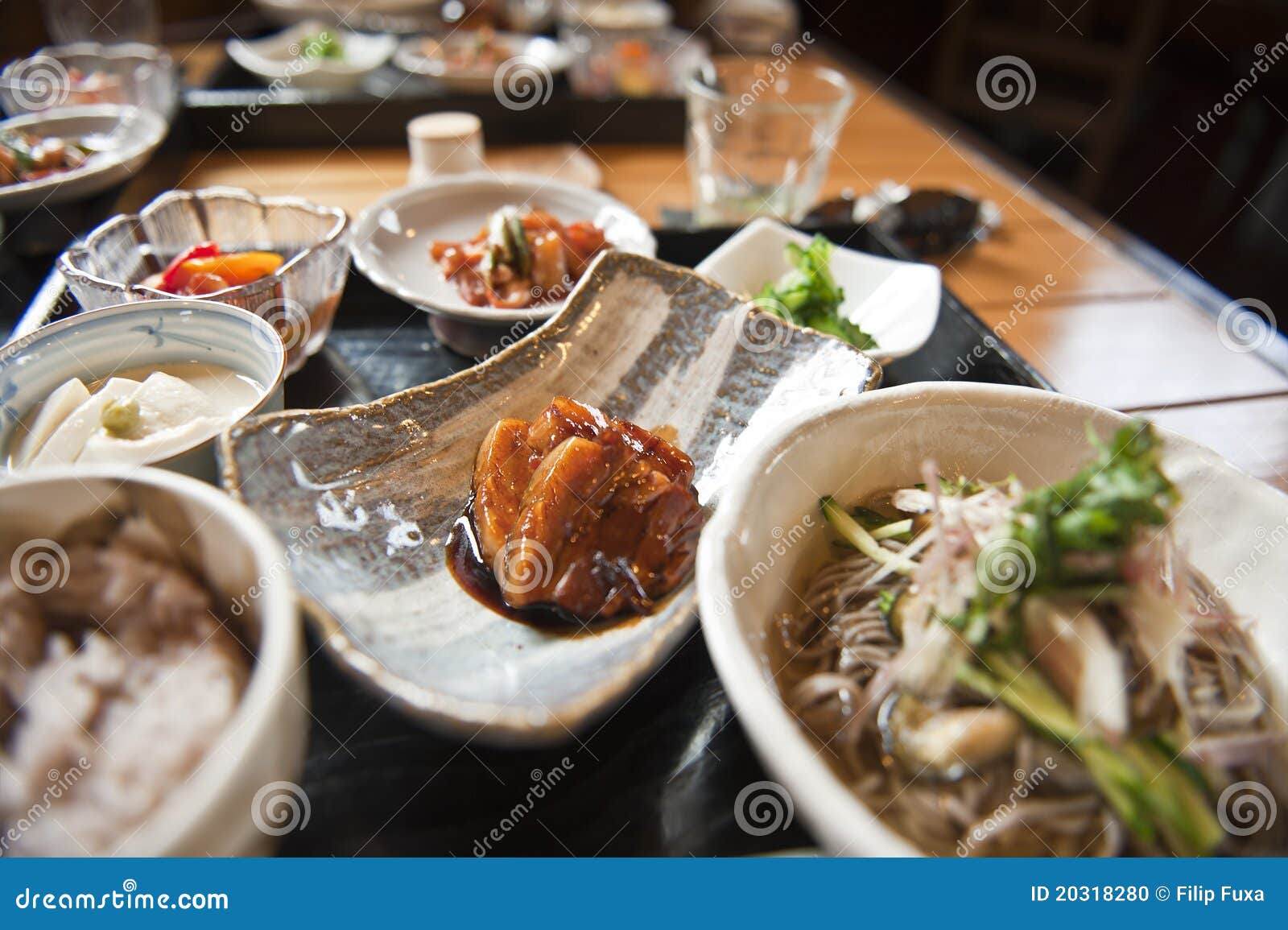 Dinner in Japan stock photo. Image of china, dishes, dinner - 20318280