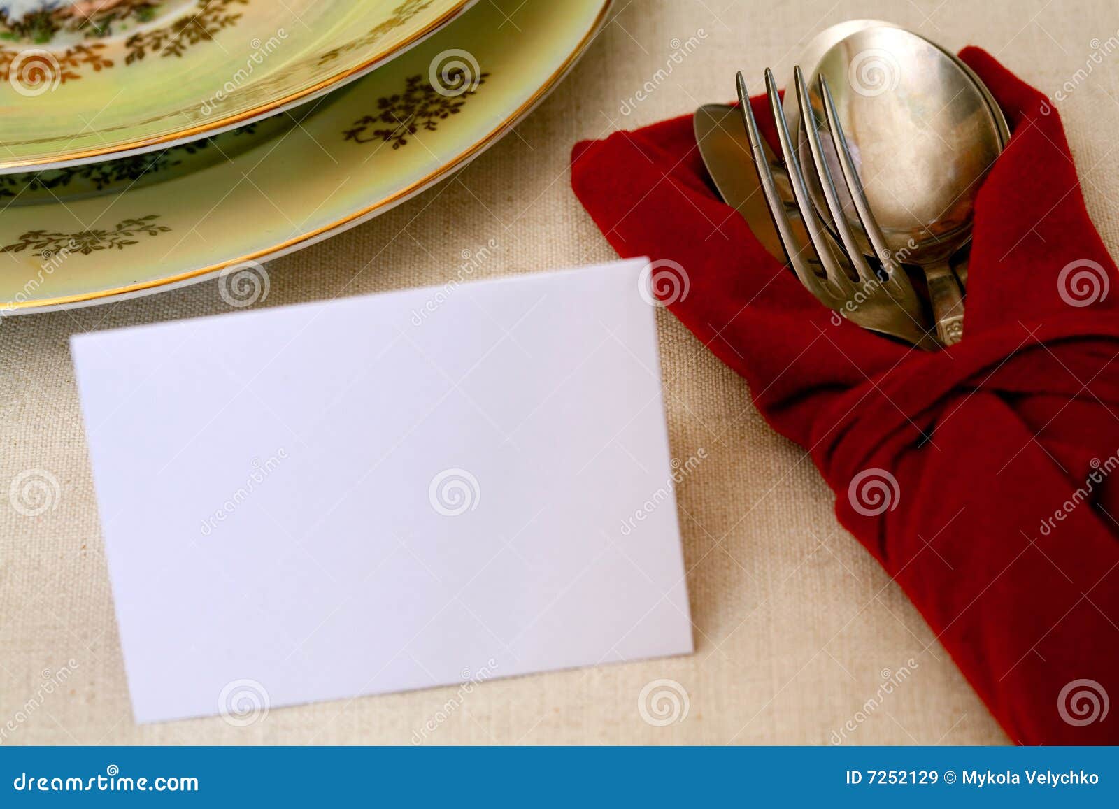 Dinner place stock image. Image of macro, objects, luxury - 7252129