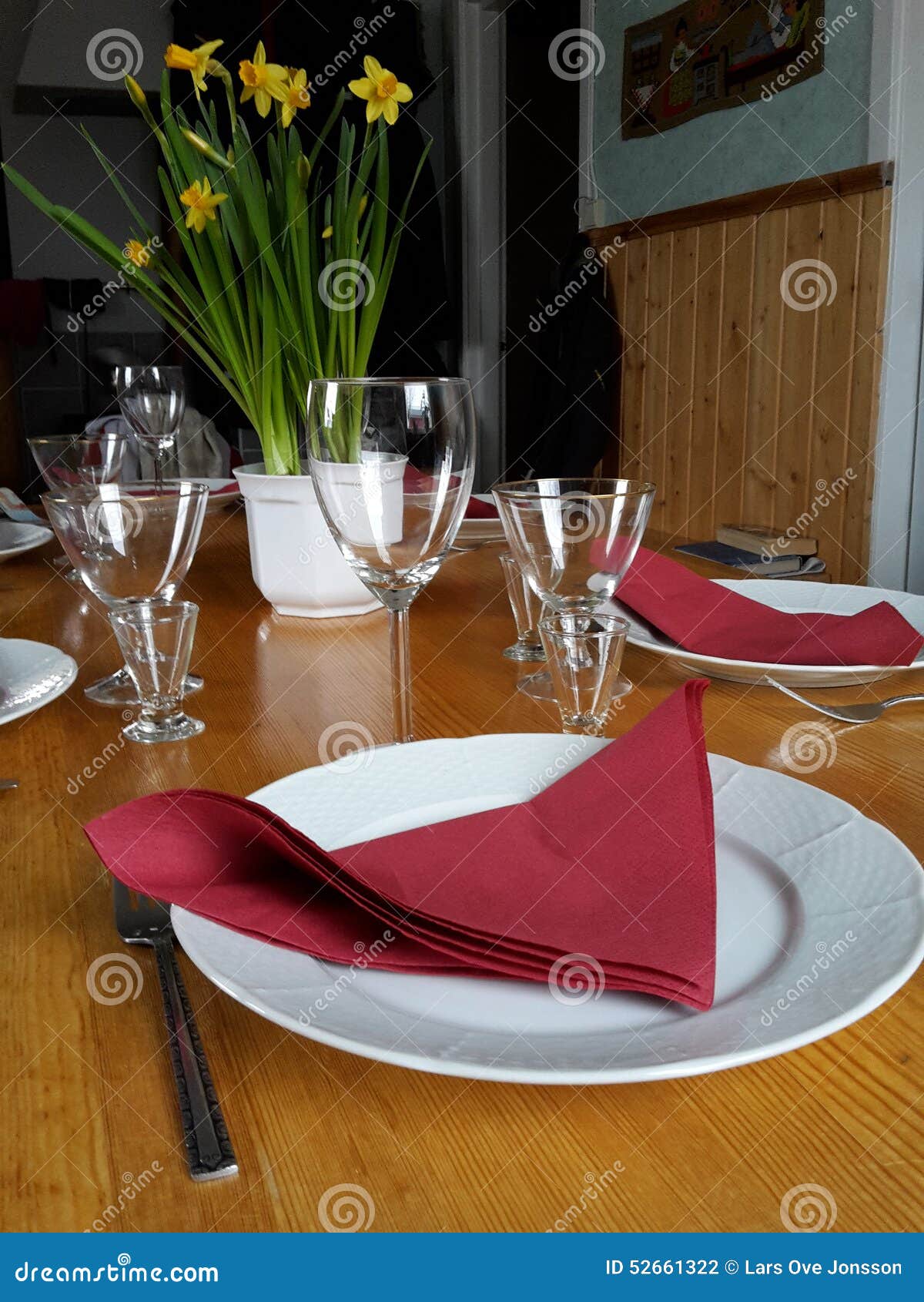 Dinner stock photo. Image of glasses, plates, ready, table - 52661322