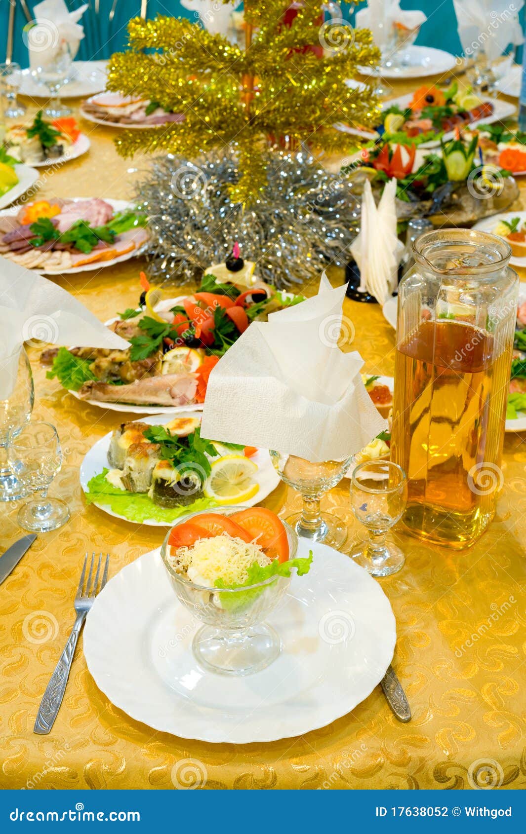 Dinner is served stock photo. Image of plate, dish, meat - 17638052