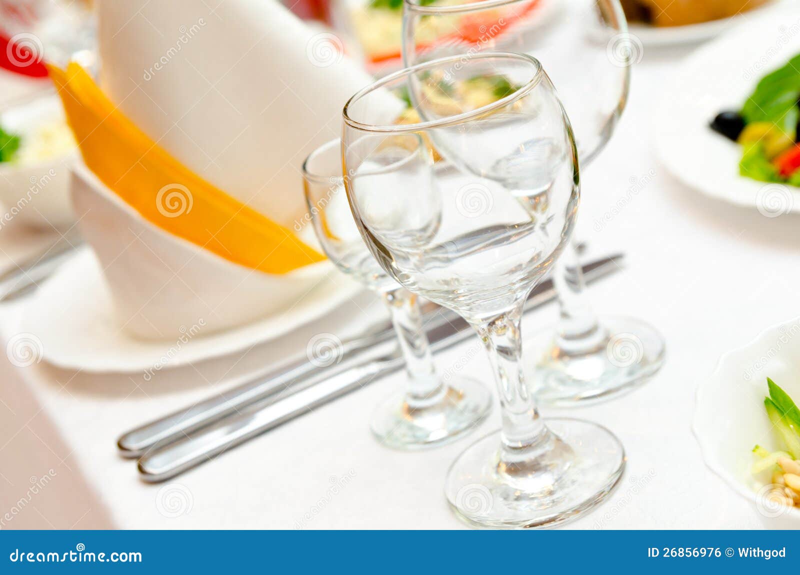 Dinner is served stock photo. Image of fine, ready, service - 26856976