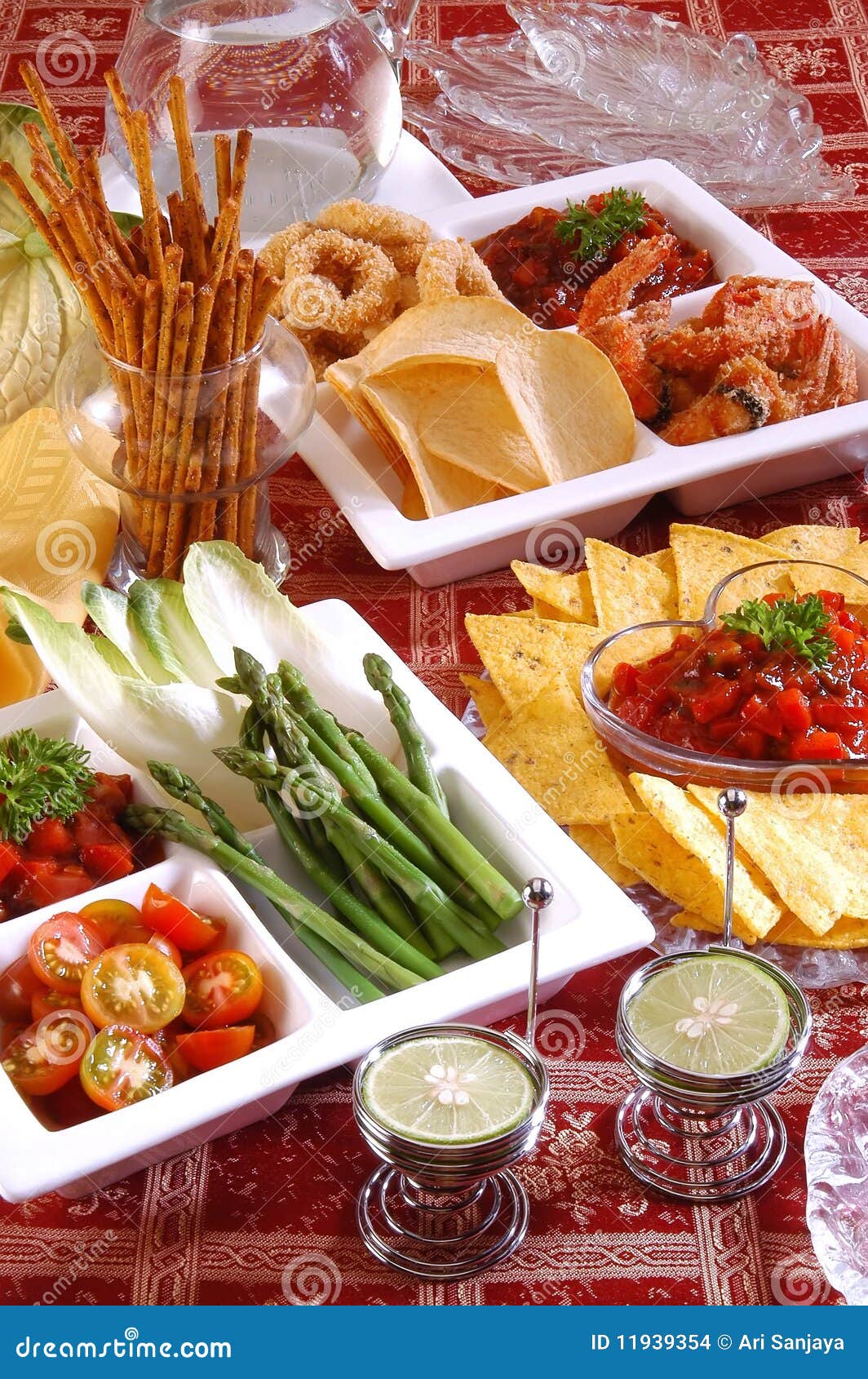 Dinner set stock photo. Image of snack, chip, crackers - 11939354