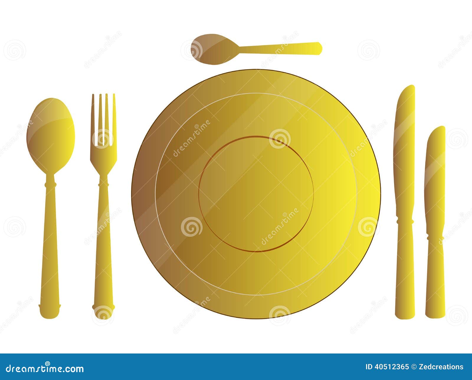 Six Dinner Sets Vector Illustration | CartoonDealer.com #2960724