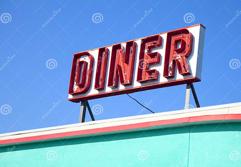 Dinner Sign stock photo. Image of americana, nostalgia - 20074270