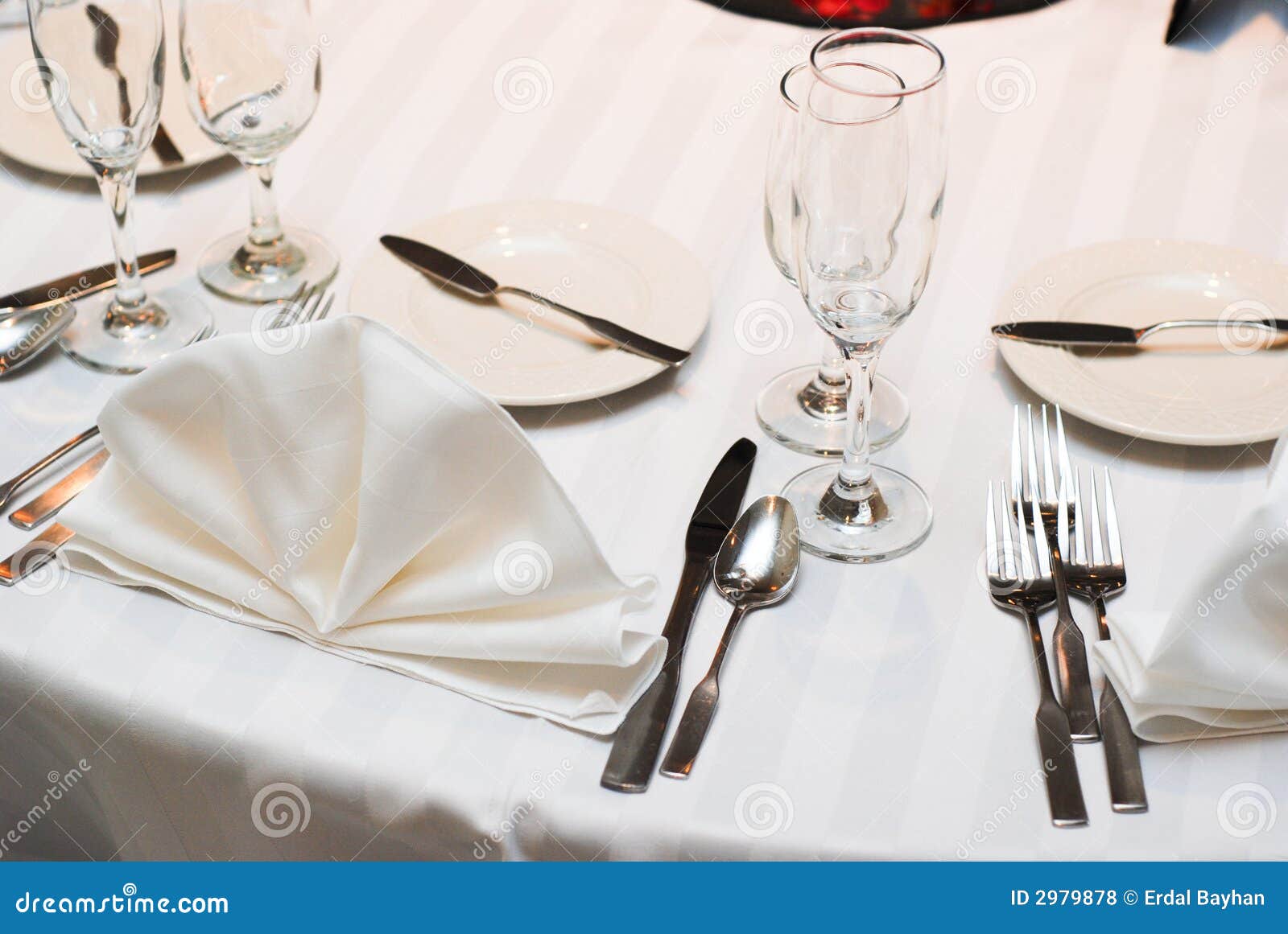 Dinner table stock photo. Image of setup, fork, dinner - 2979878