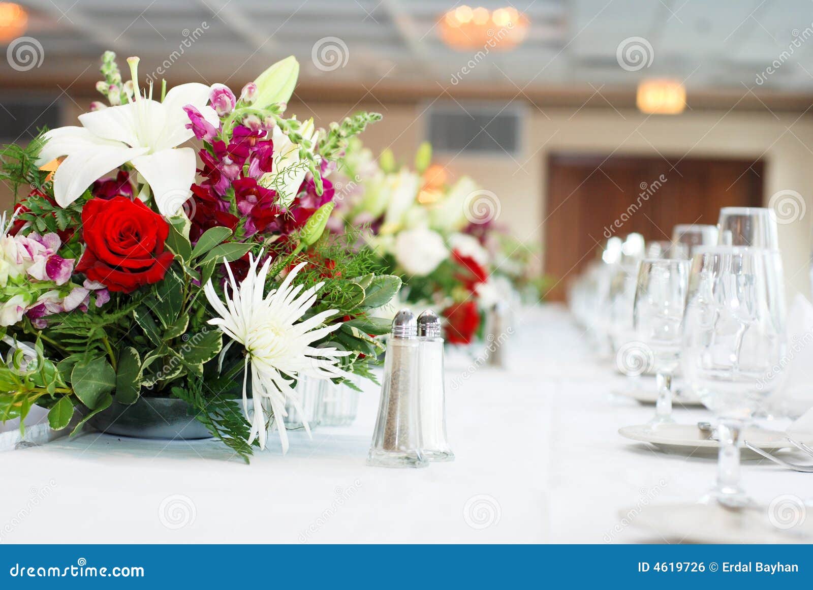 Dinner table stock photo. Image of table, ceremony, lunch - 4619726