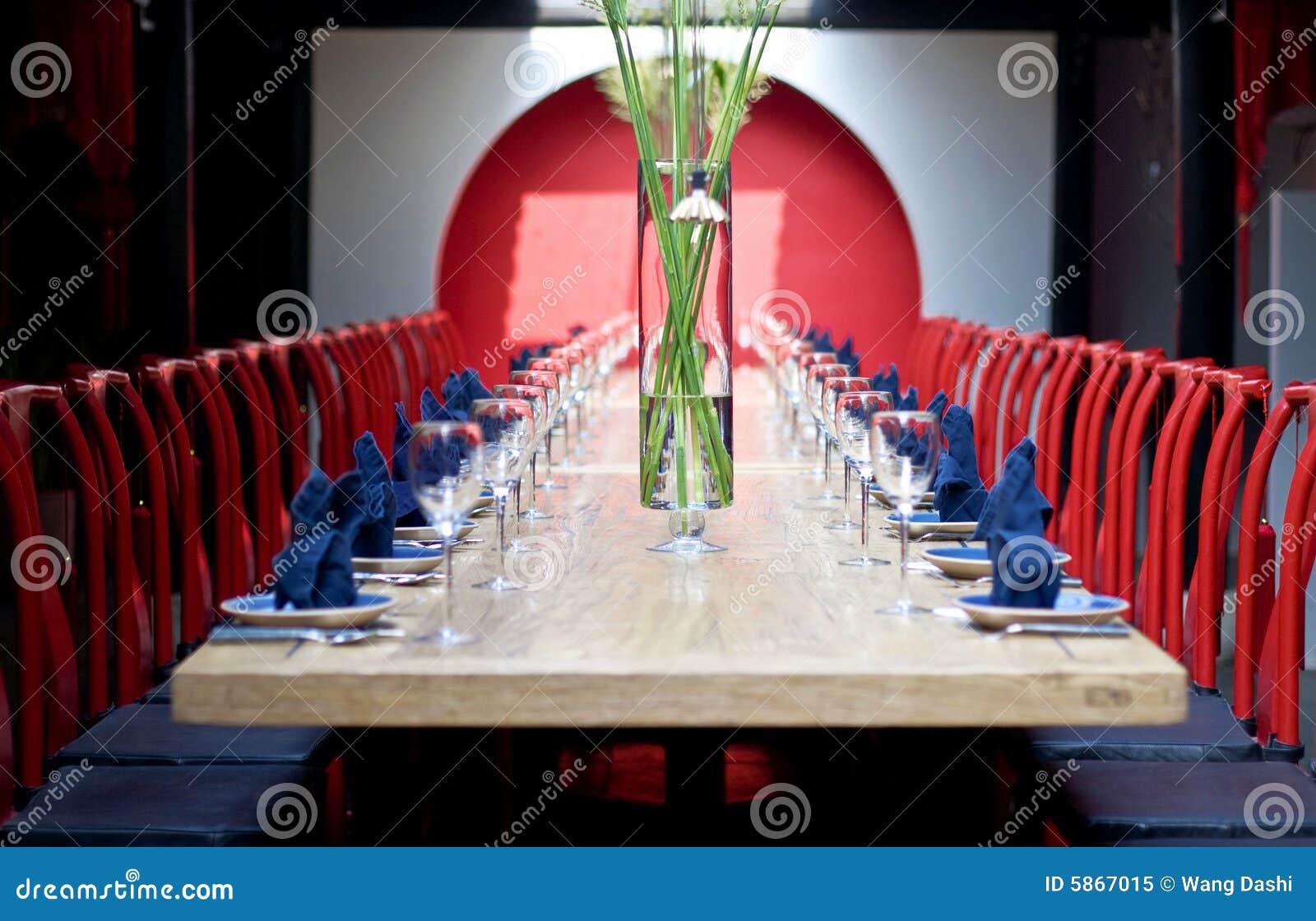 Dinner table stock image. Image of modern, decoration - 5867015