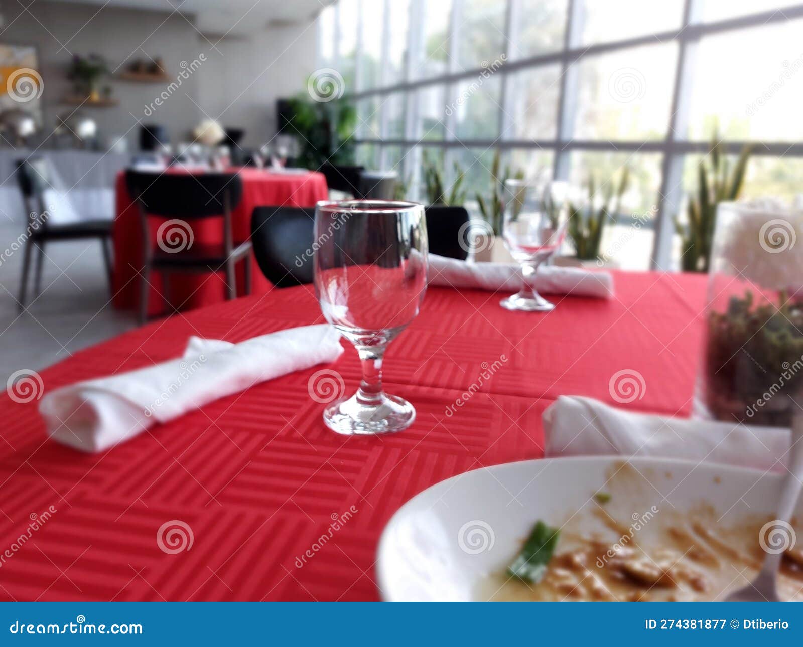 A Dinner Table in a Restaurant Stock Image - Image of cuisine ...