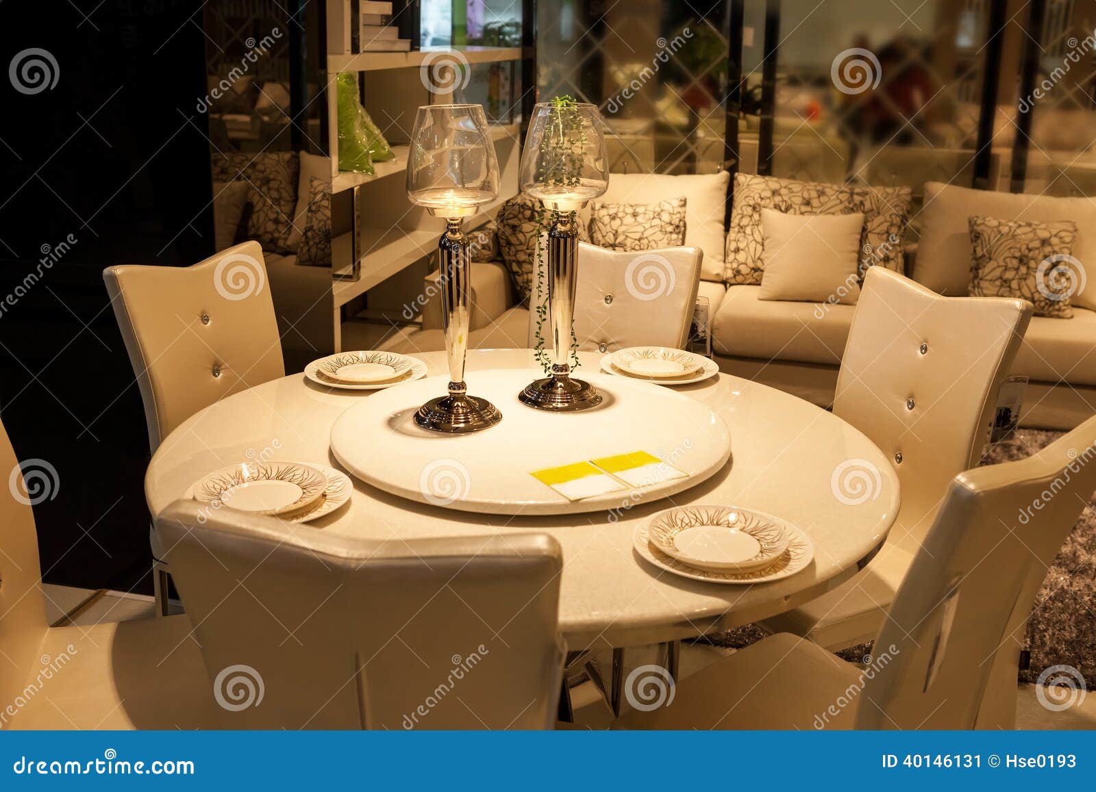 Dinner table setting stock image. Image of event, warm - 40146131