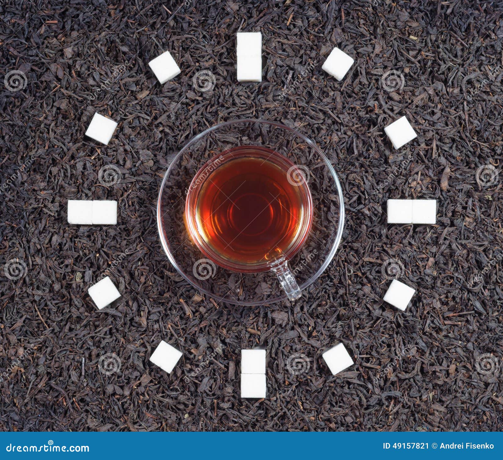 Dinner tea clock stock image. Image of eating, supper - 49157821