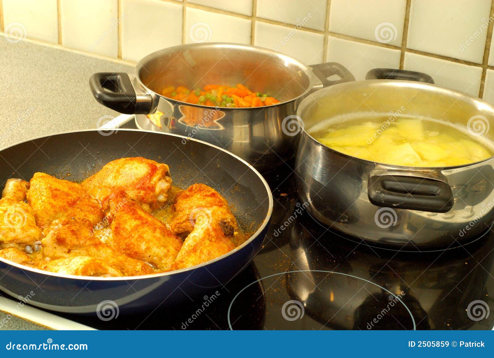 Dinner time, cooking stock image. Image of nutrition, potato - 2505859